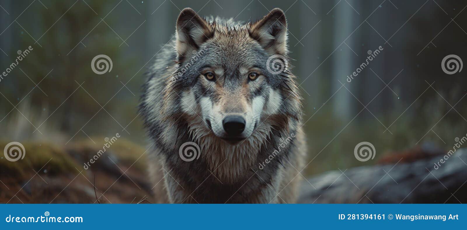 Wolf Highly Detailed Cinematic Generative AI Royalty-Free Stock ...