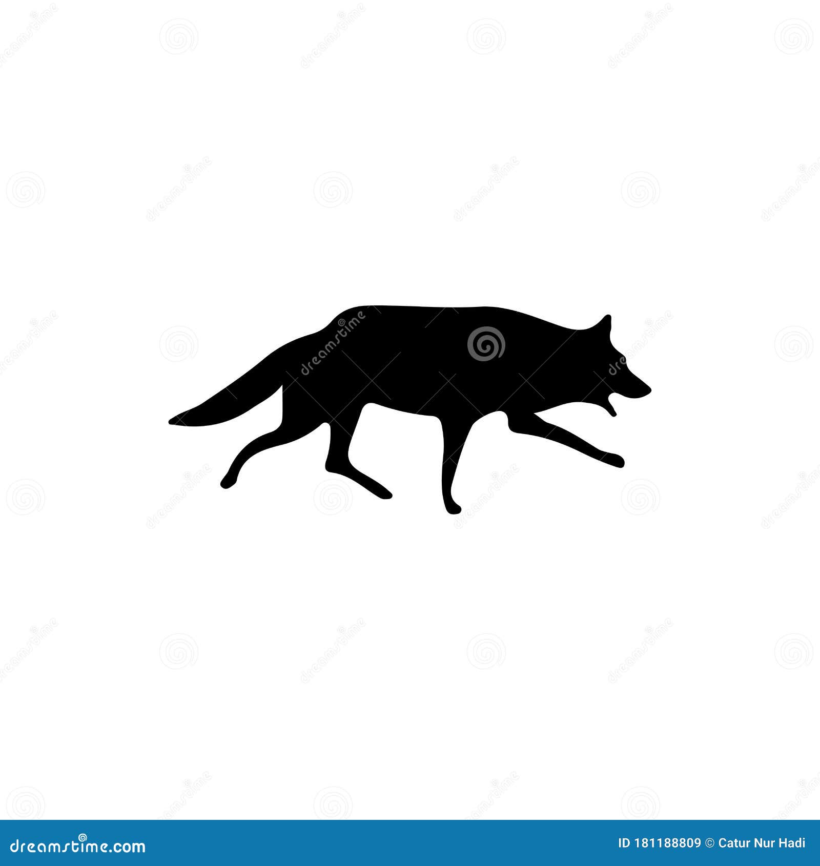 Wolf Icon Flat Vector Simple Isolated Illustration Stock Vector ...