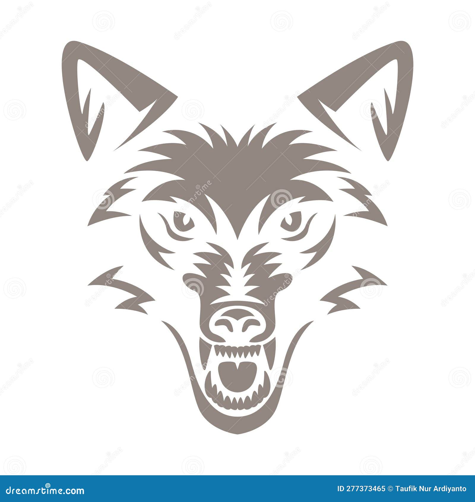 Wolf icon logo design stock vector. Illustration of mascot - 277373465