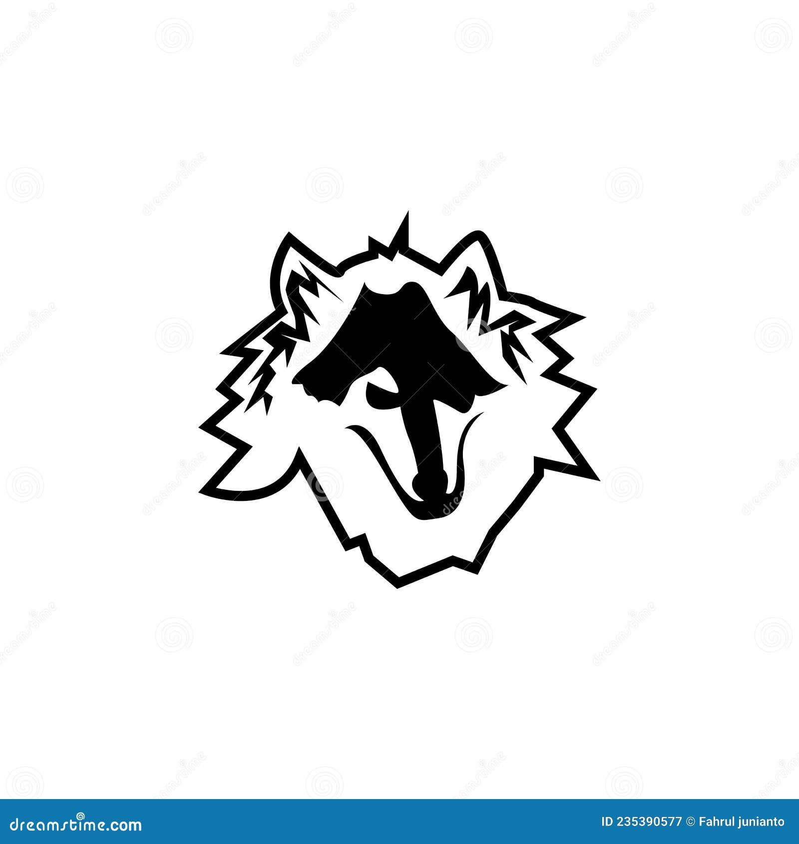 Wolf Icon and Symbol Vector Illustration Stock Illustration ...