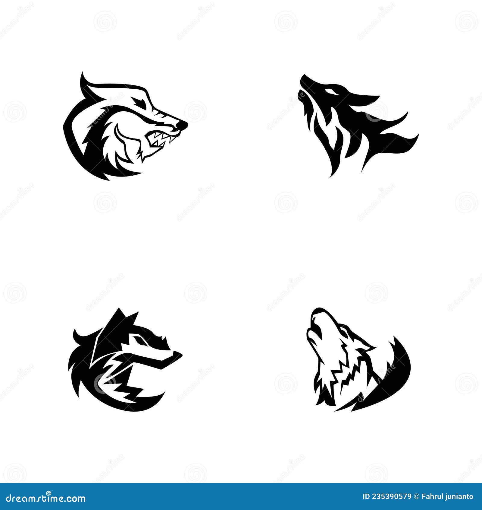 Wolf Icon and Symbol Vector Illustration Stock Vector - Illustration of ...