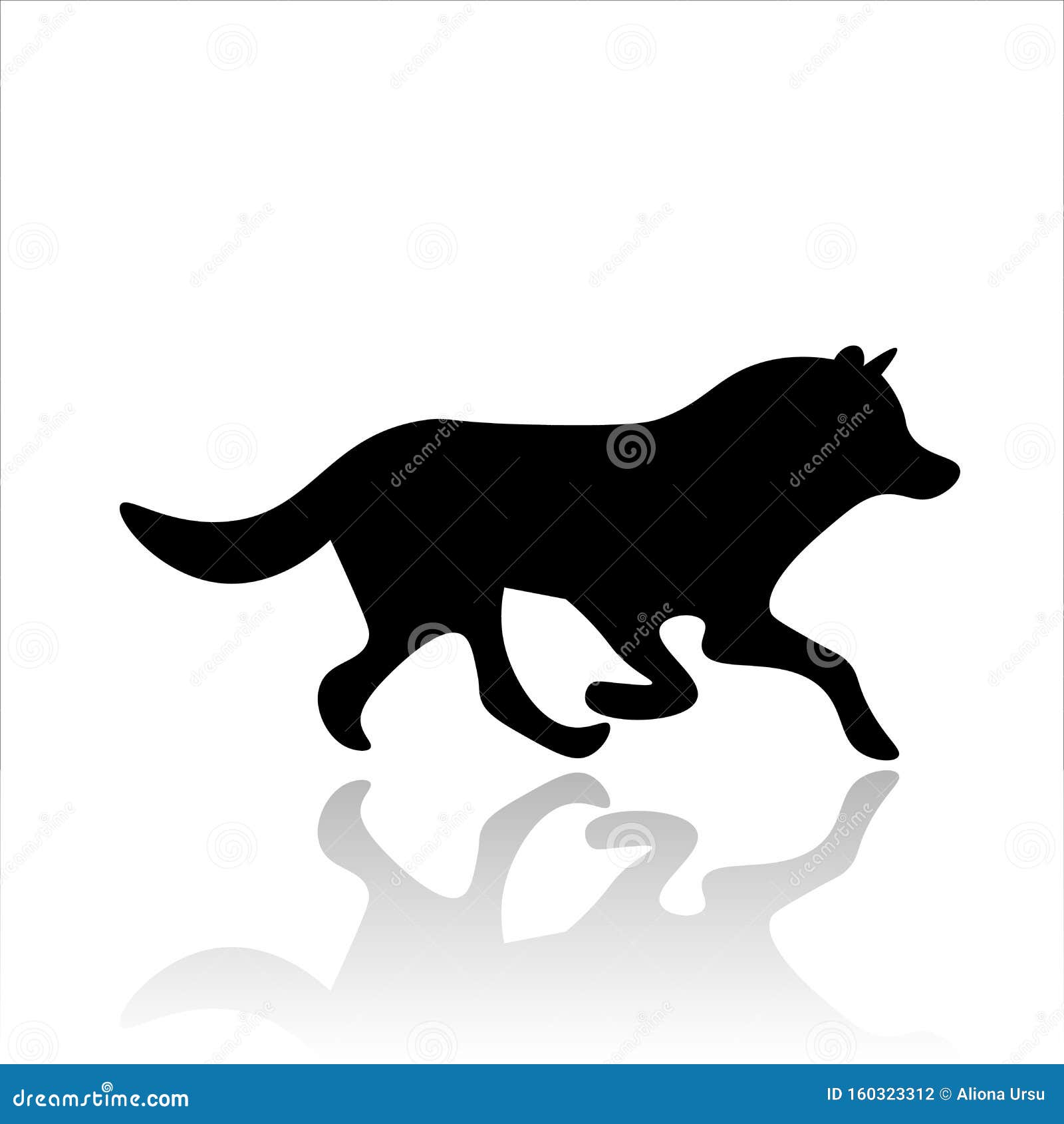 Wolf icon vector design stock vector. Illustration of black - 160323312