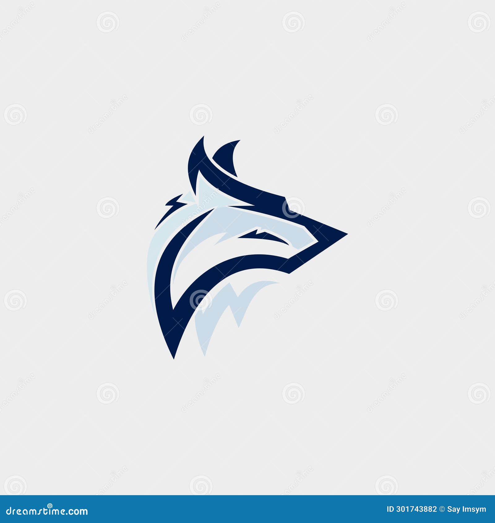 Wolf Logo Design. with a Combination of the Initials BW and Wolf Stock ...