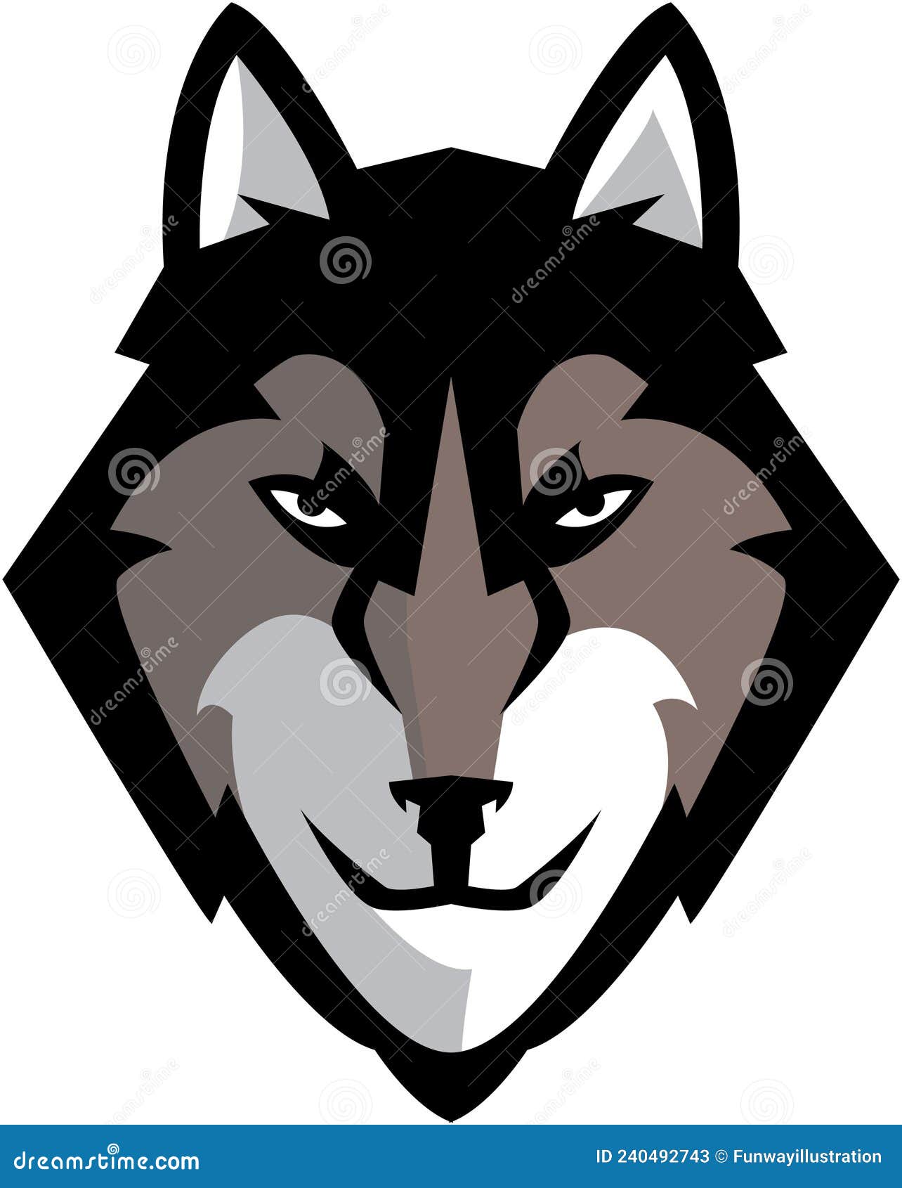Wolf Logo Design Creative Art Stock Vector - Illustration of design ...