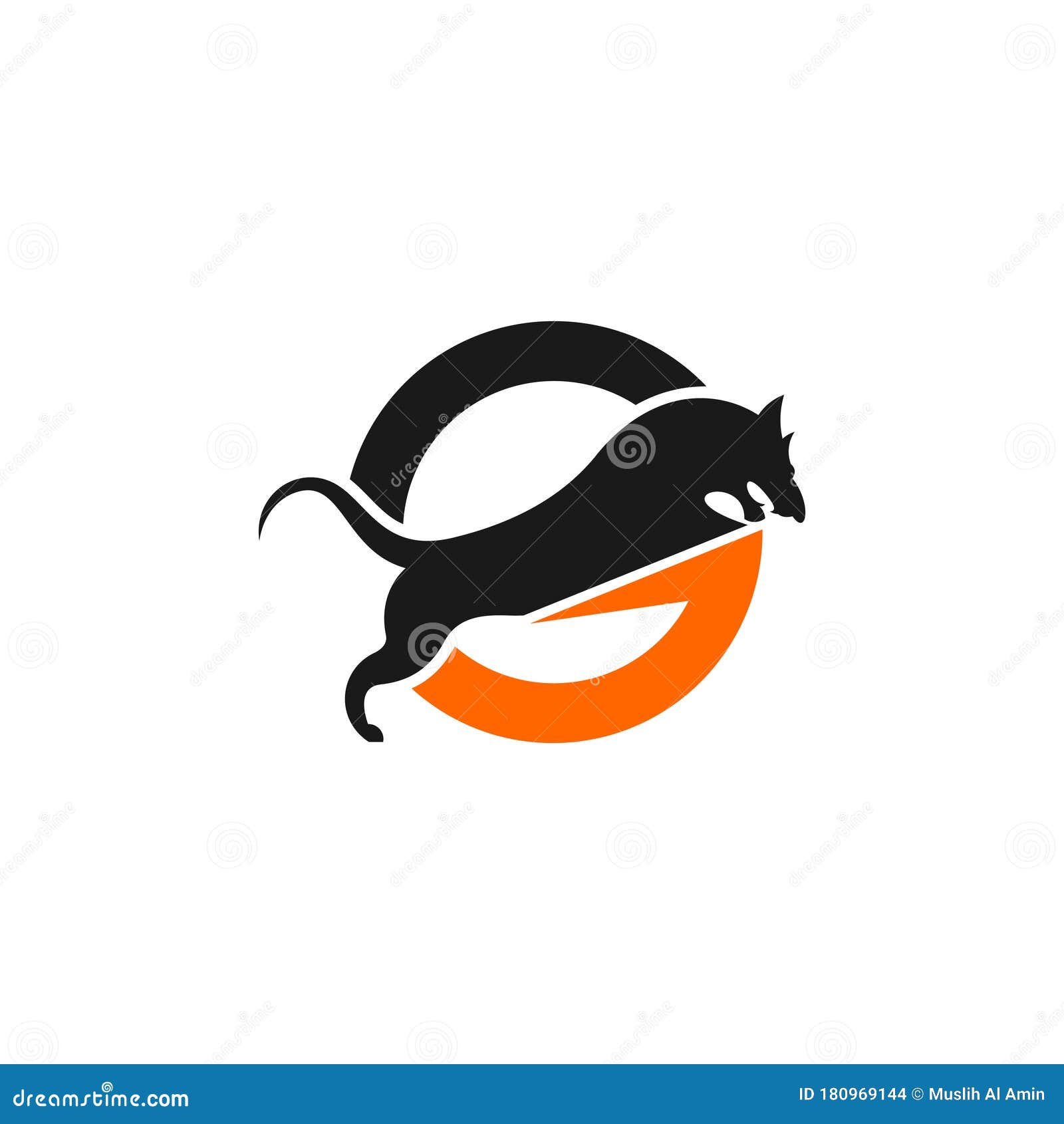 Wolf logo design stock vector. Illustration of initial - 180969144