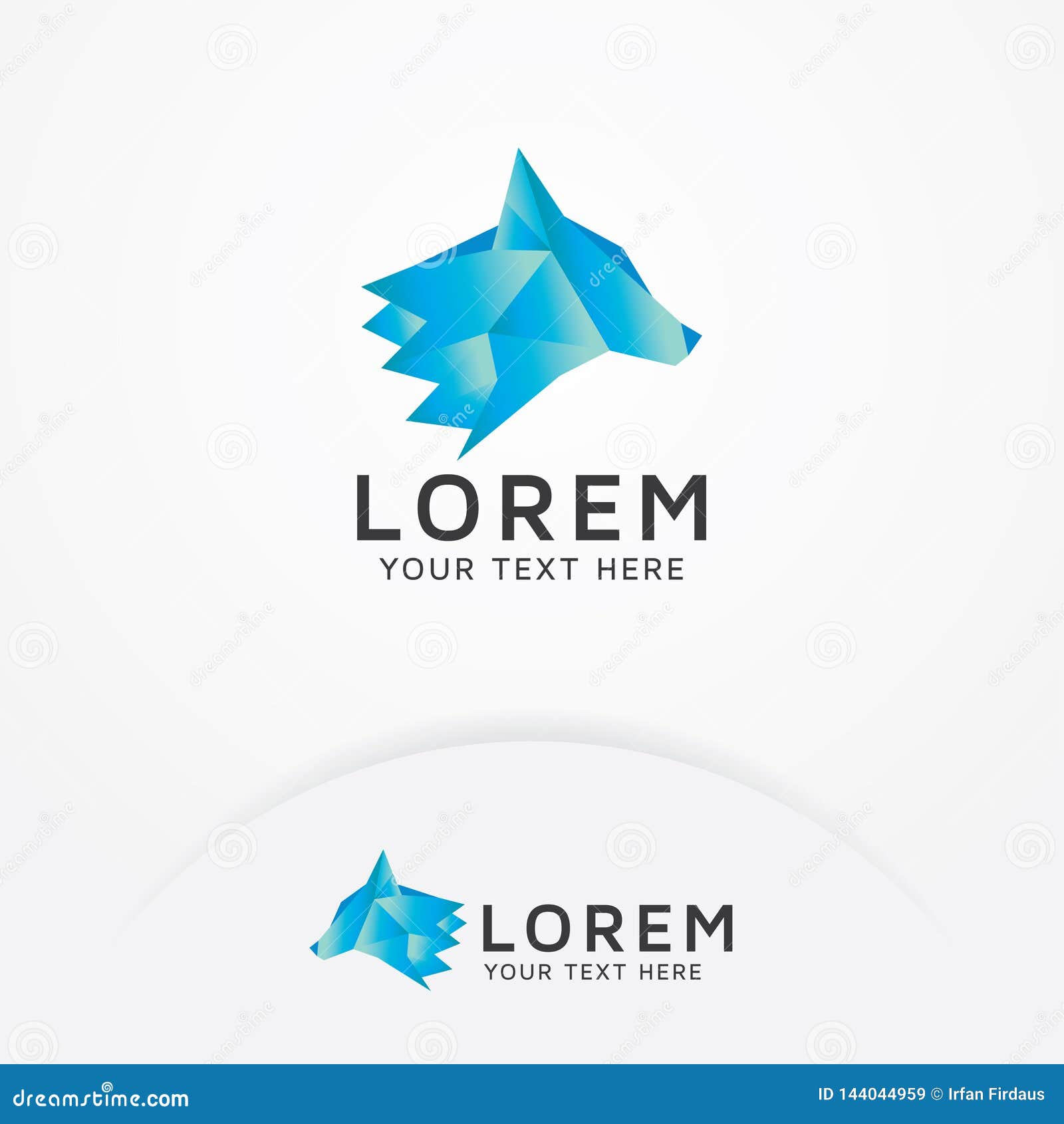 Wolf logo design stock vector. Illustration of logo - 144044959