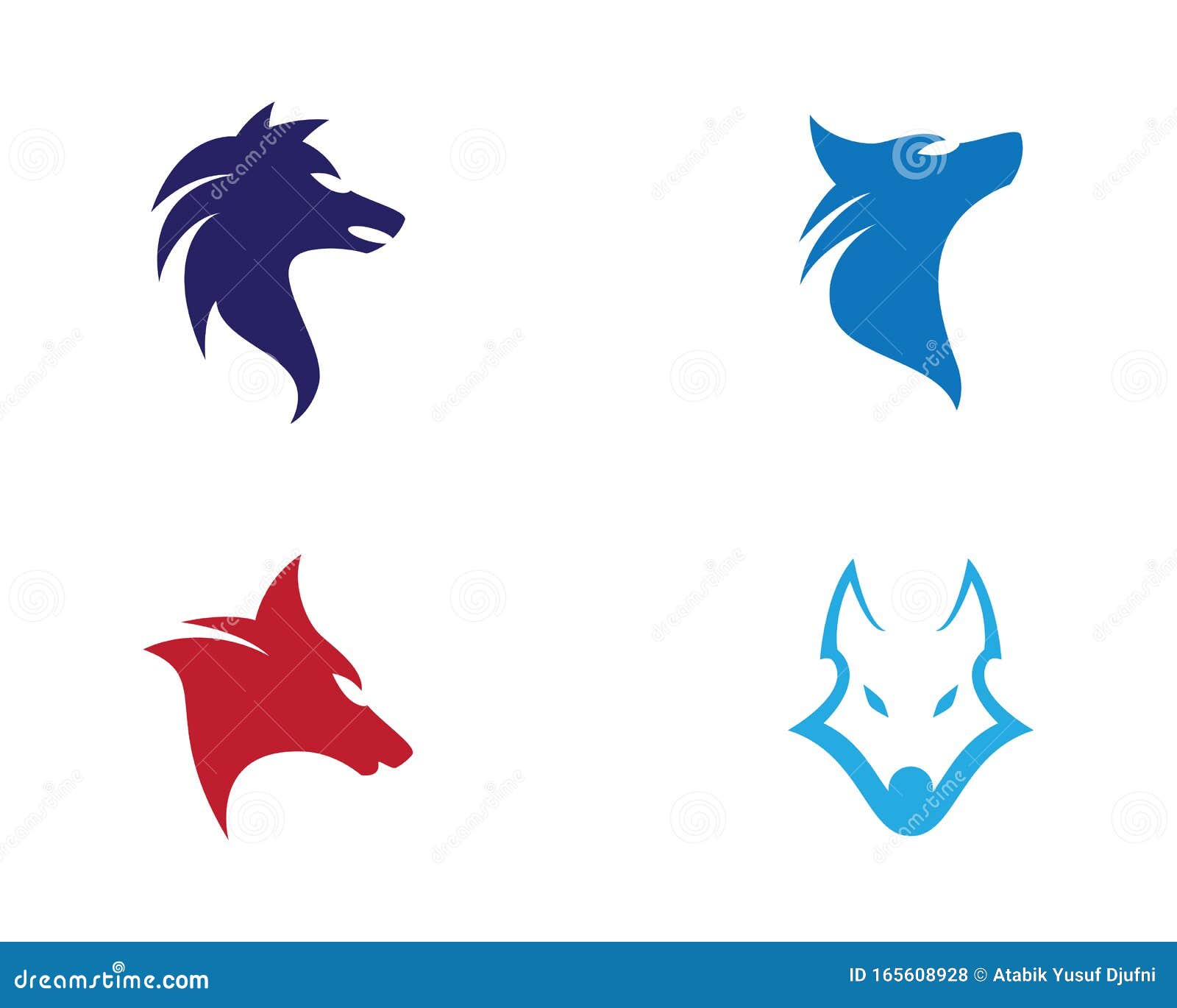 Wolf logo icon stock vector. Illustration of clever - 165608928