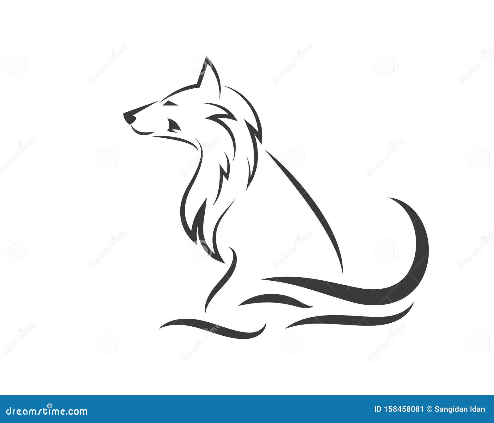 Wolf Logo Icon Vector Illustration Design Stock Vector - Illustration ...