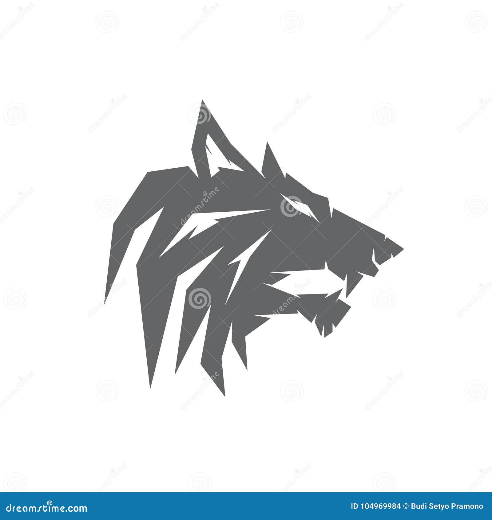 Wolf Logo Vector ilustración del vector. Ilustración de aislado - 104969984