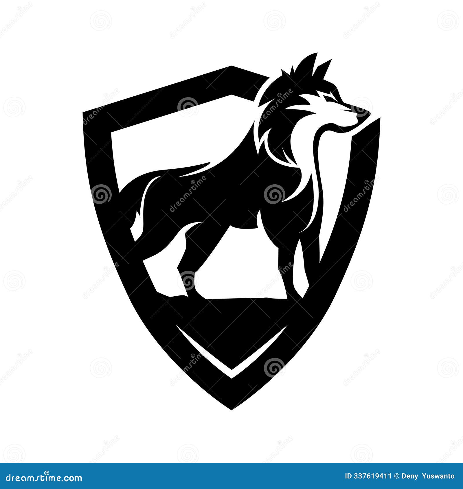 Wolf Logo Vector Design Template Basic RGB Stock Illustration ...