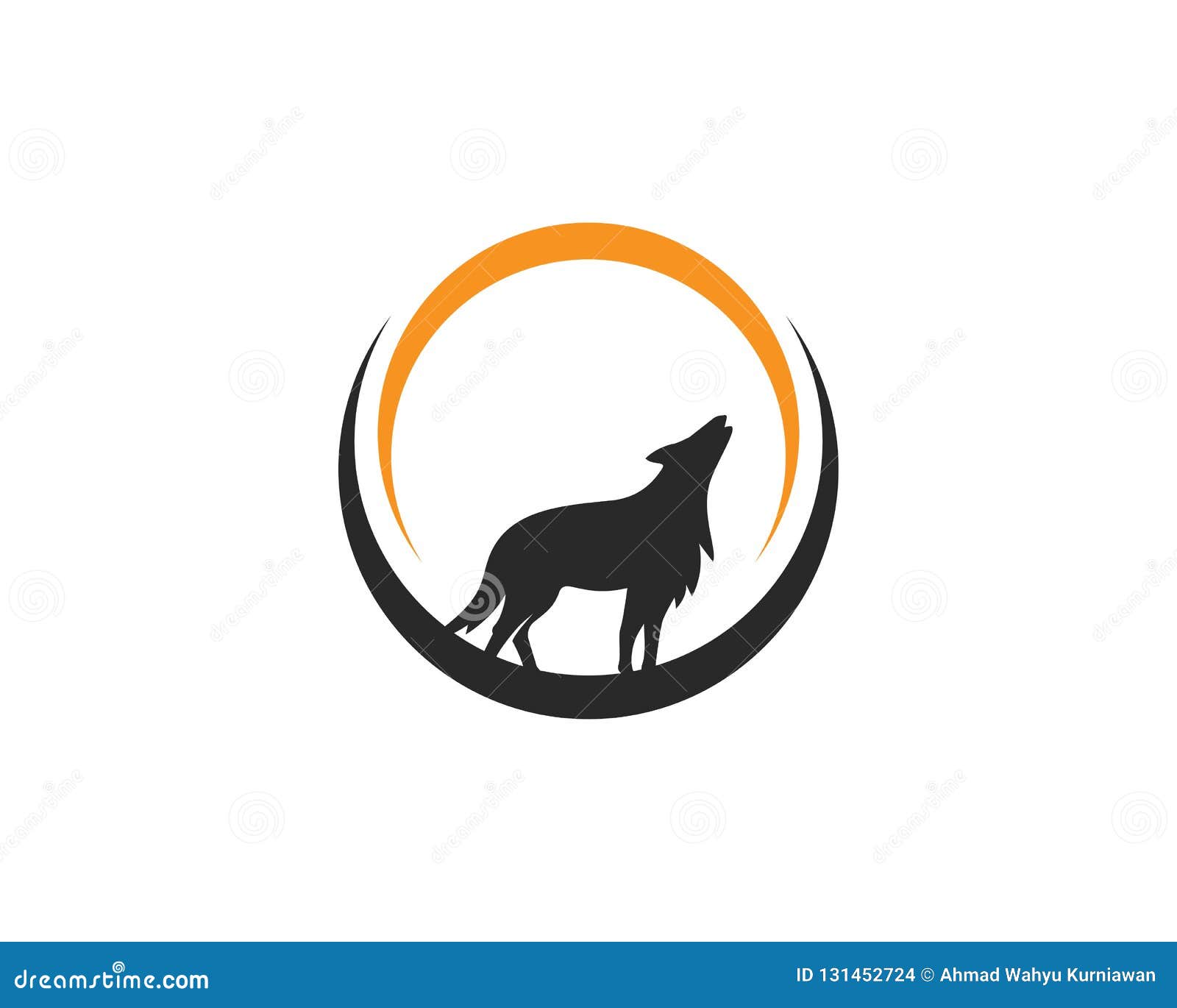 Wolf Logo vector stock vector. Illustration of brand - 131452724