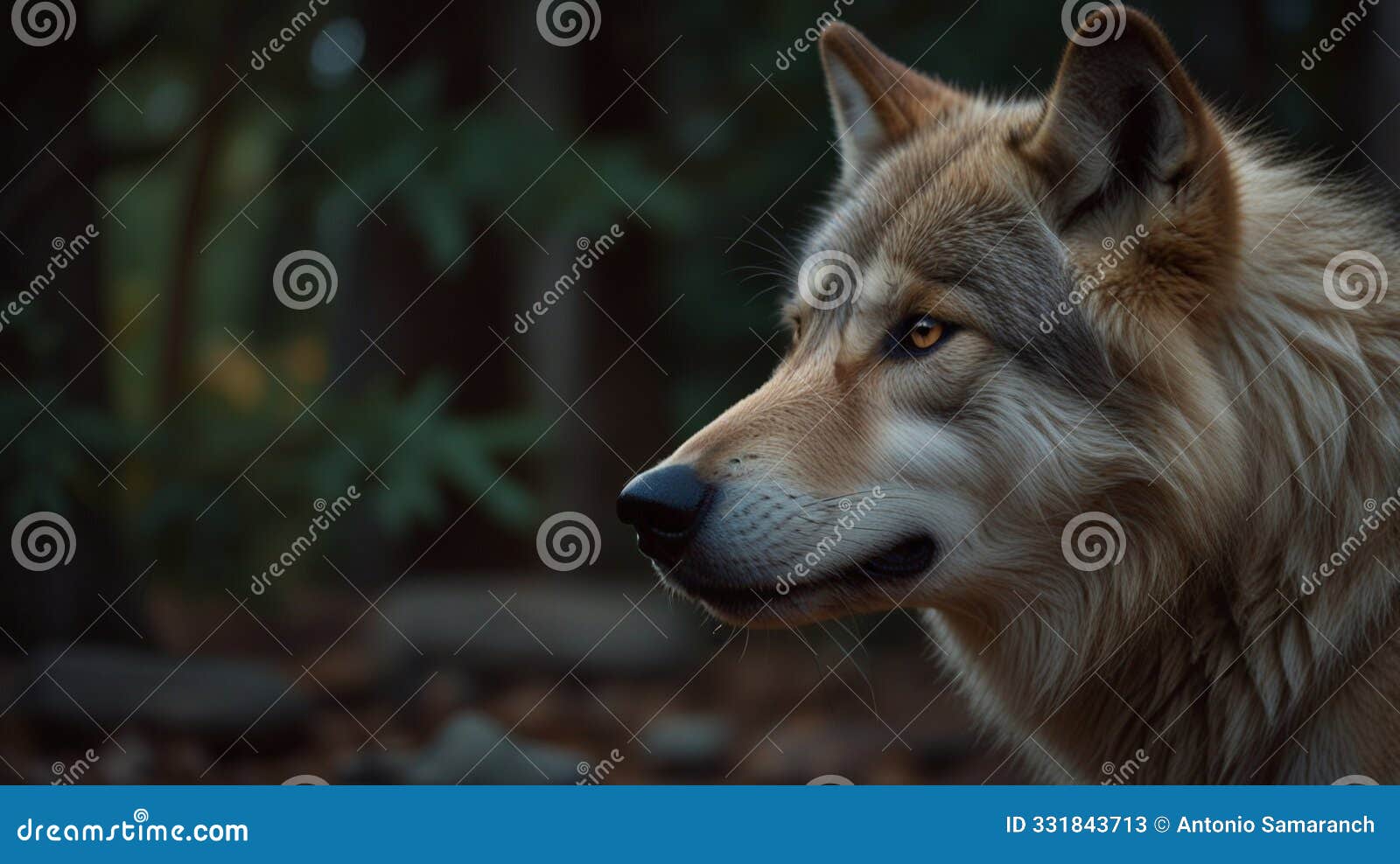 A Wolf that is Looking at the Camera Stock Illustration - Illustration ...