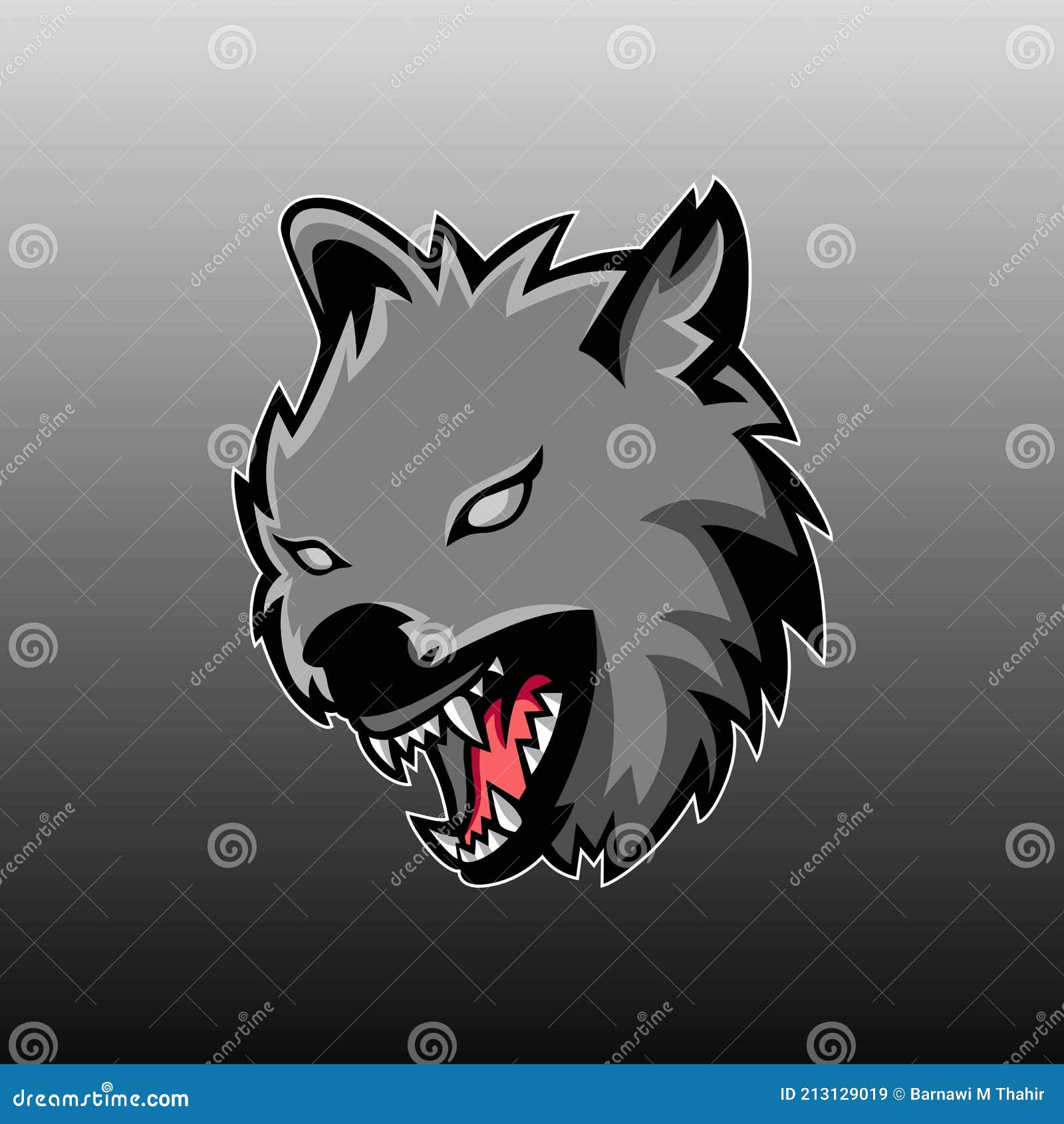 Wolf Mascot Vector Illustration Stock Vector - Illustration of design ...