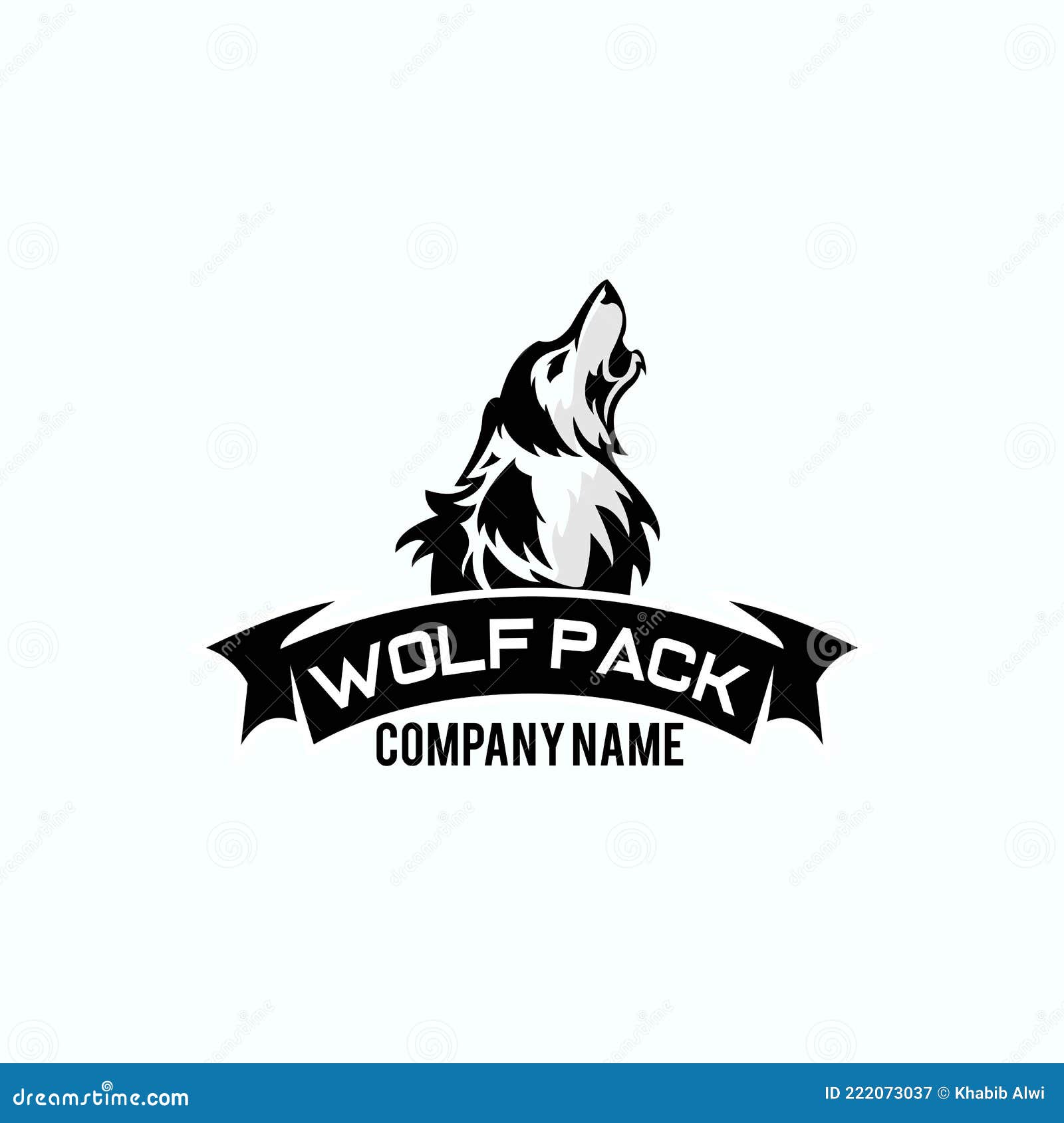 Wolf pack logo stock vector. Illustration of concept - 222073037