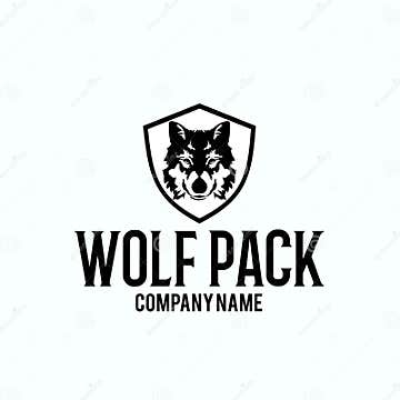 Wolf pack logo stock vector. Illustration of black, graphic - 222073484