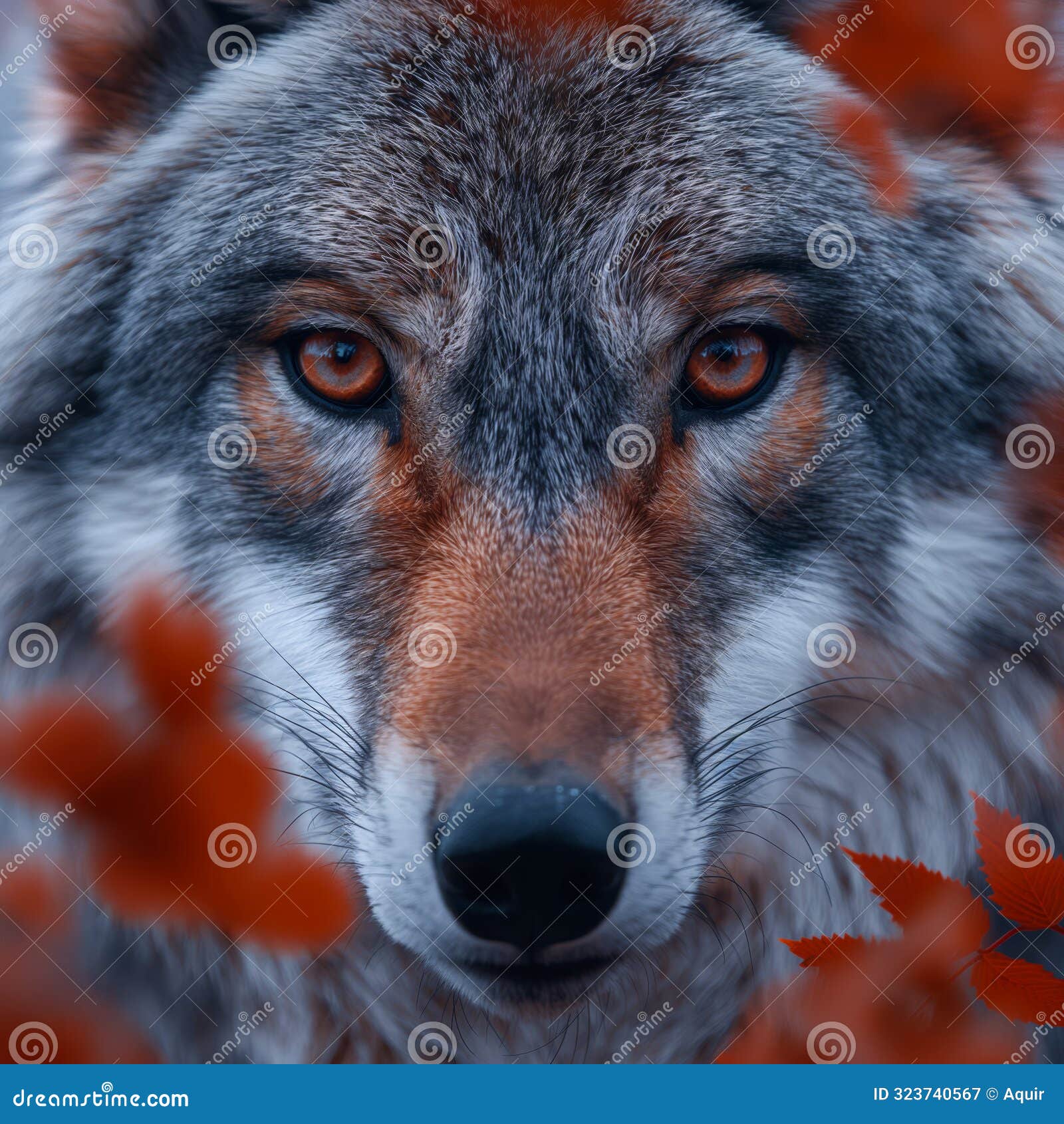 Wolf Wallpaper. Wolf Poster Stock Illustration - Illustration of ...
