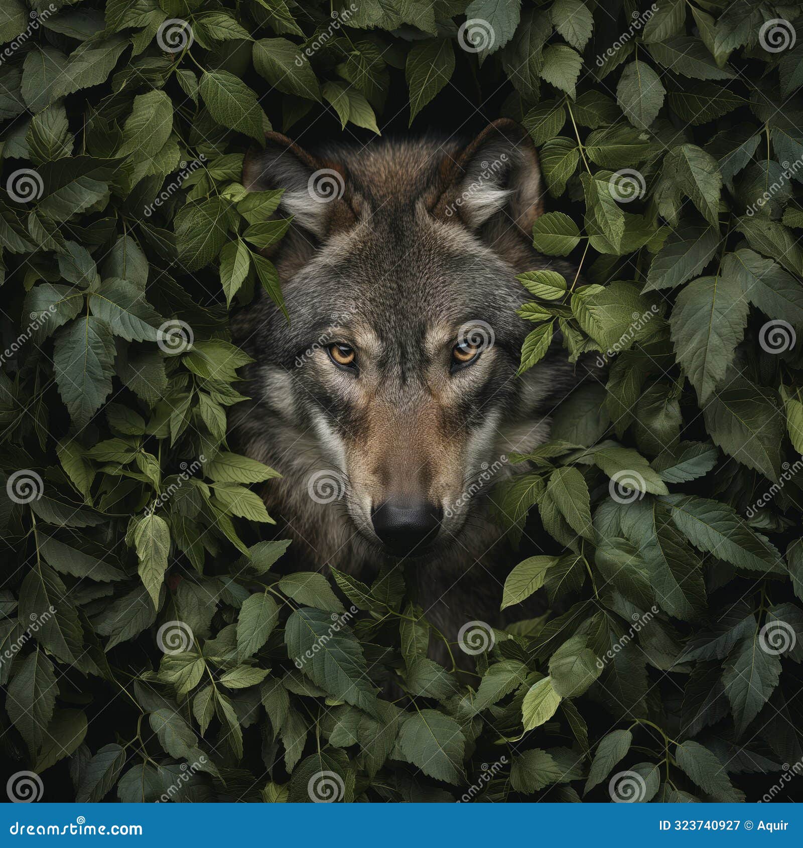 Wolf Wallpaper. Wolf Poster Stock Illustration - Illustration of ...