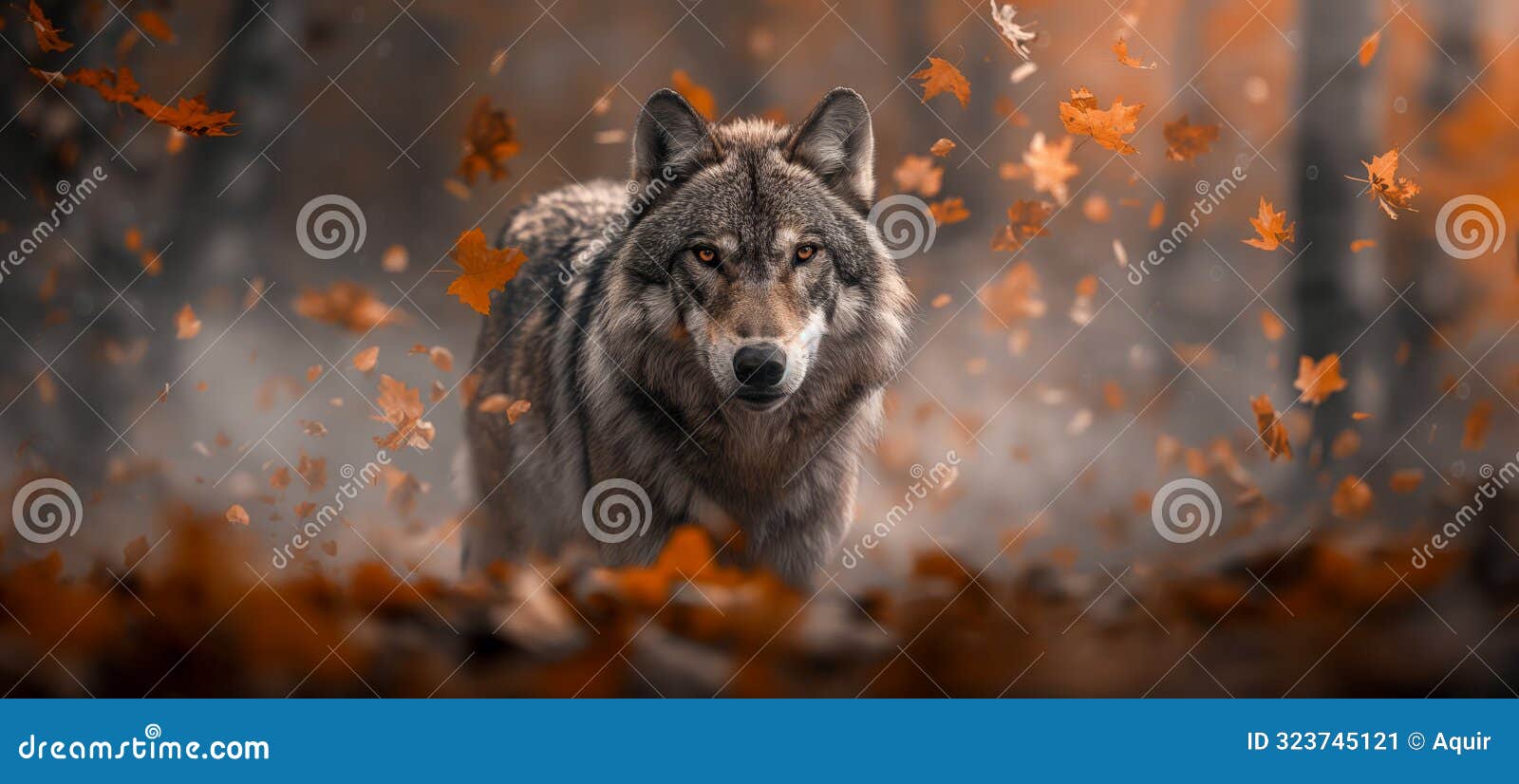 Wolf Wallpaper. Wolf Poster Stock Illustration - Illustration of ...