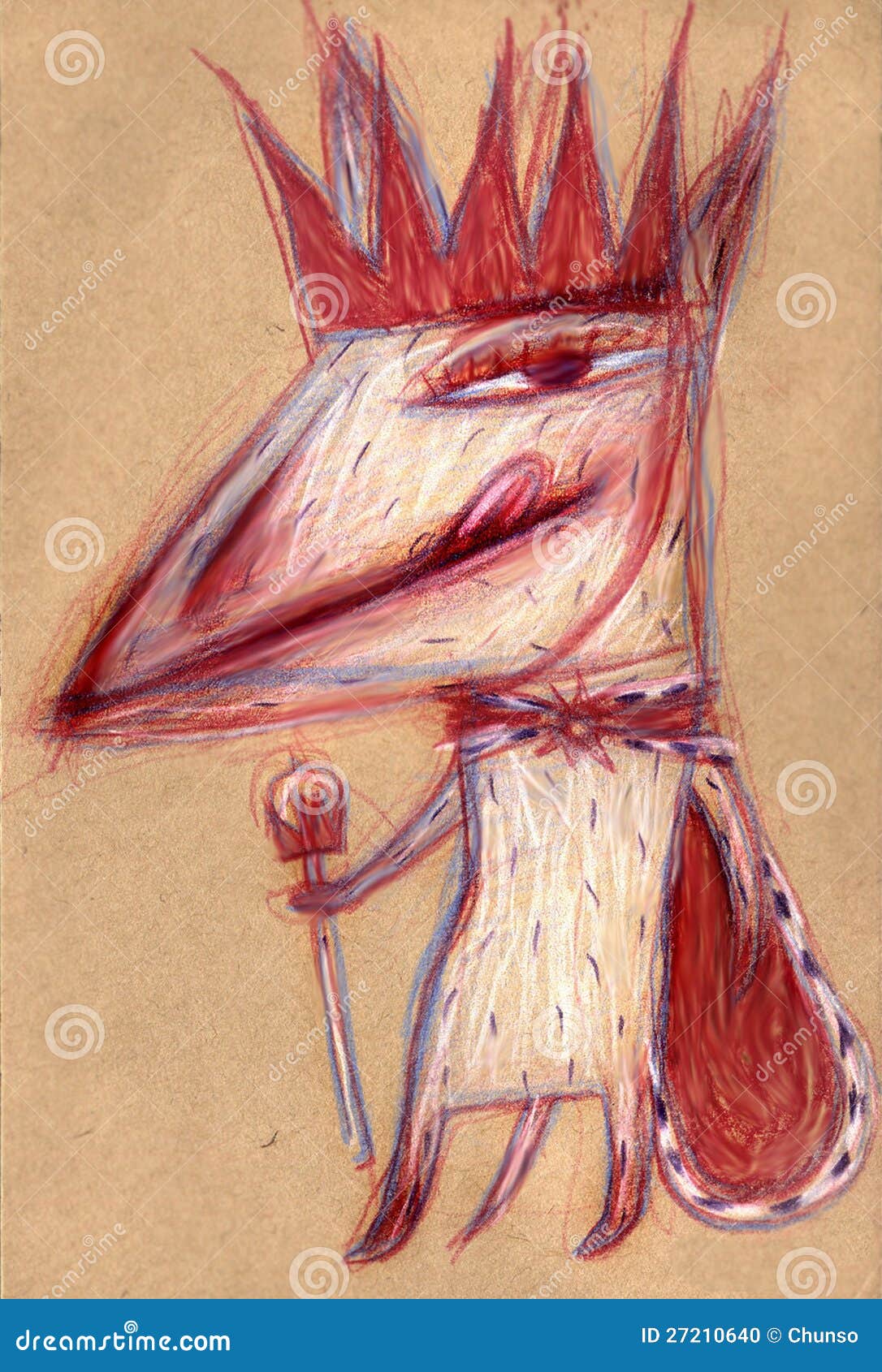 Wolf prince stock illustration. Illustration of cartoon - 27210640