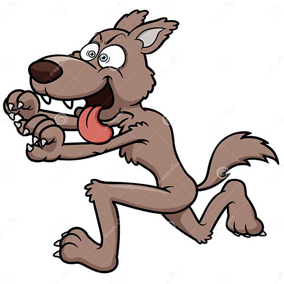 Wolf running stock vector. Illustration of running, isolated - 32465614