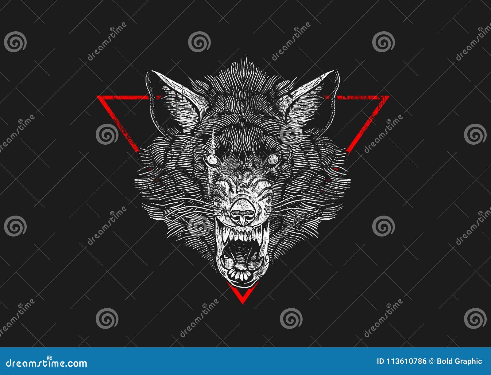 Wolf scars stock illustration. Illustration of isolated - 113610786
