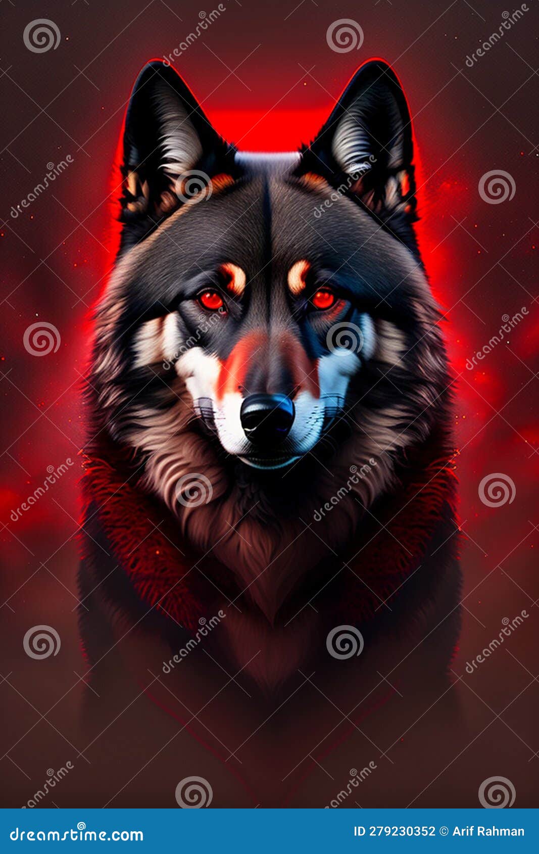 Sharp Wolf Head Line Logo Design Vector Illustration | CartoonDealer ...