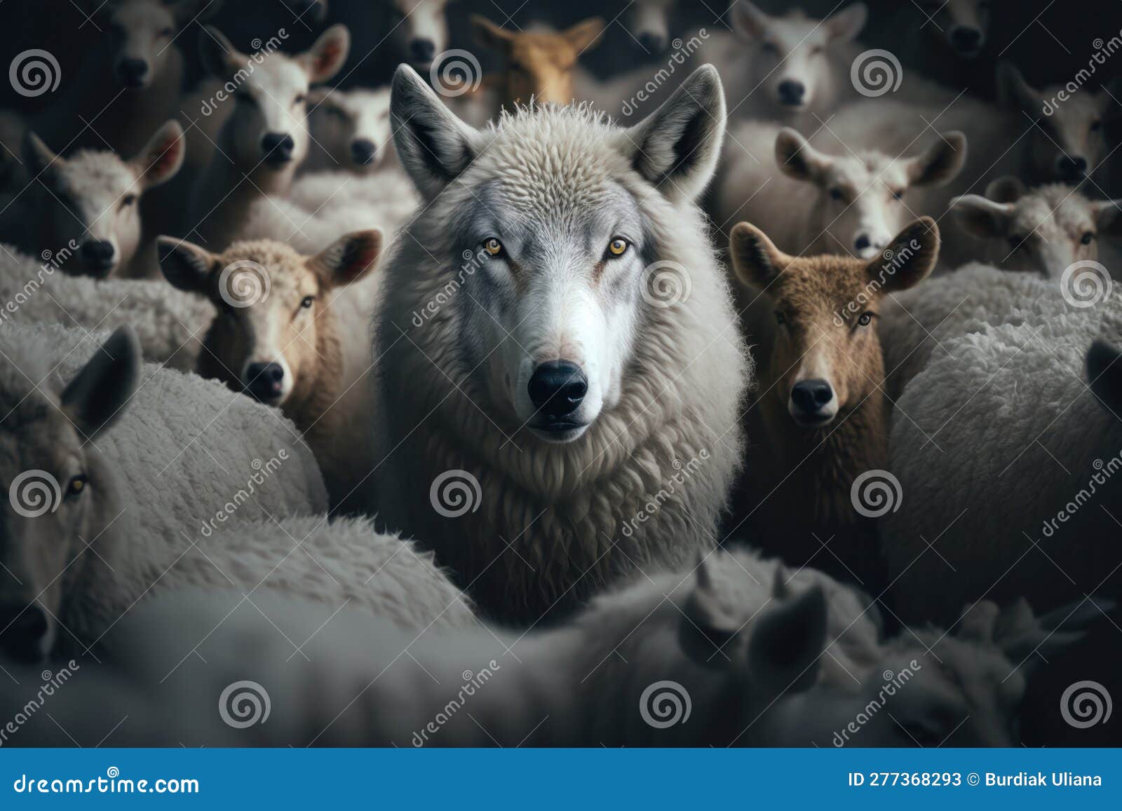 Wolf In Sheep`s Clothing, Wolf Mascot. Vector Graphic | CartoonDealer ...