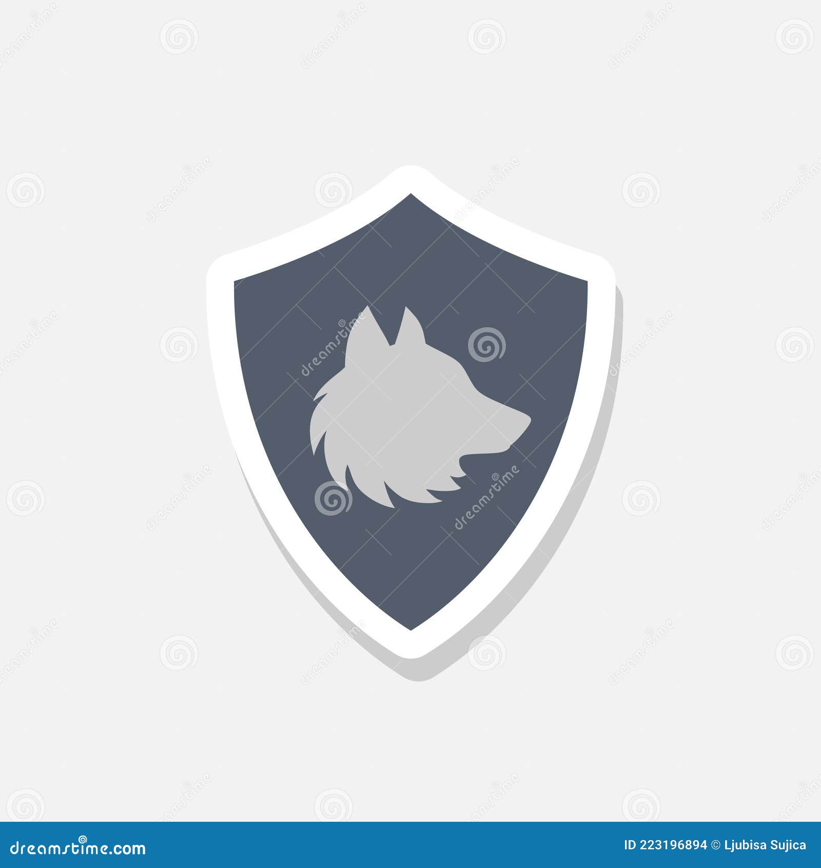 Wolf Shield Logo. Wolf Security Shield Logo Design Concept Template ...