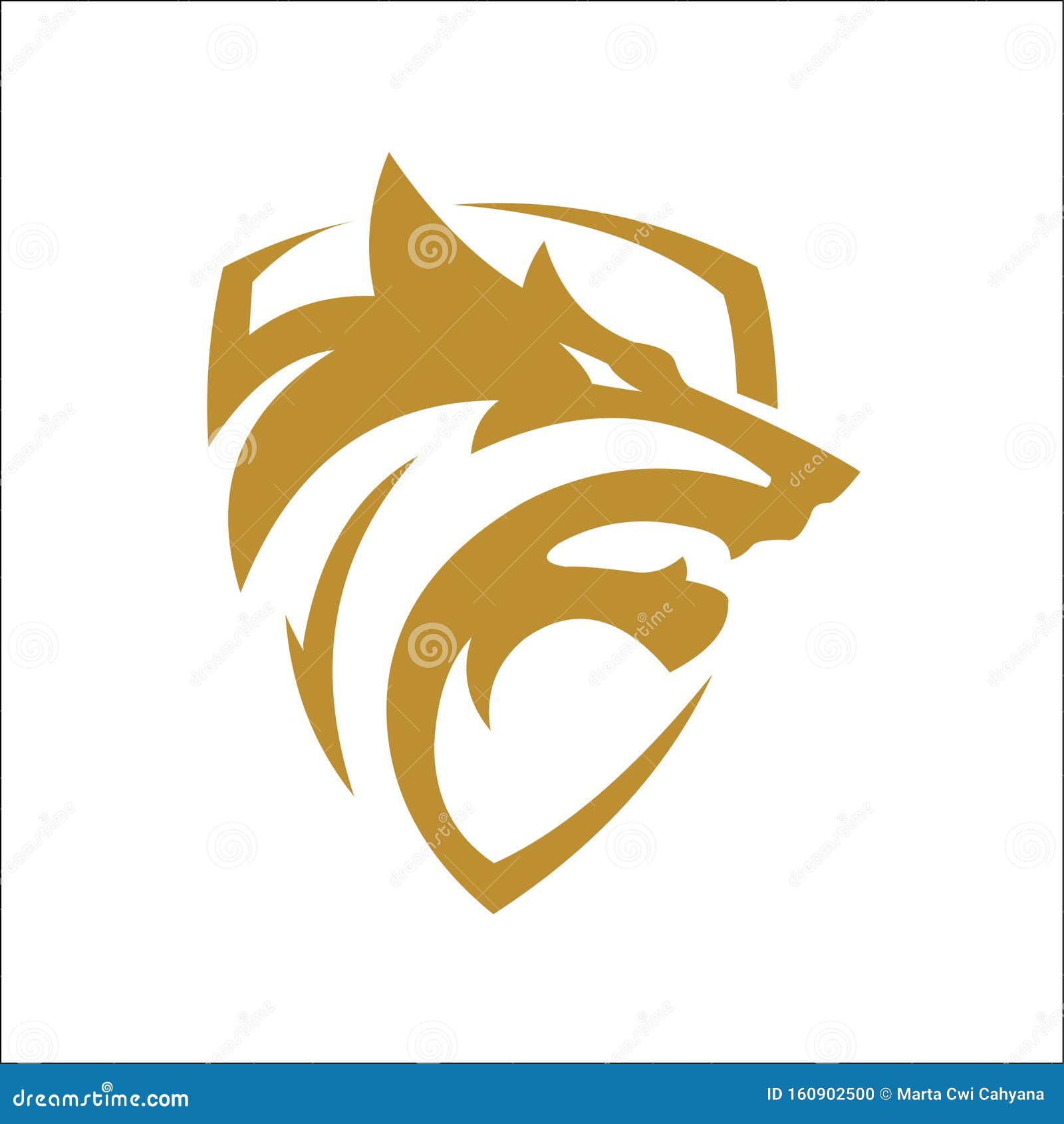 Wolf Shield Heraldic Symbol. Sign Werewolf For Coat Of Arms. Roy ...