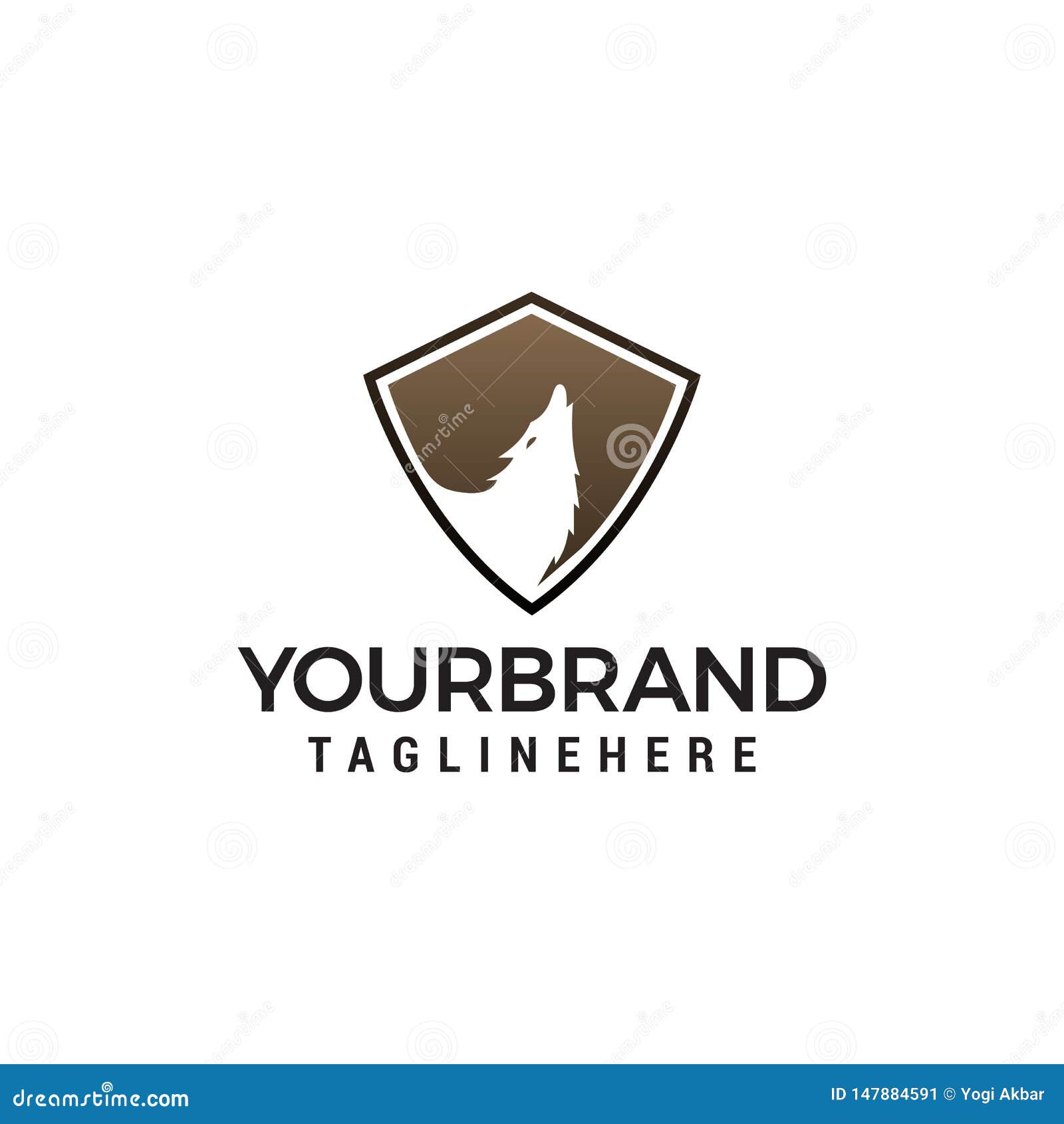 Wolf Shield Logo. Wolf Security Shield Logo Design Concept Template ...