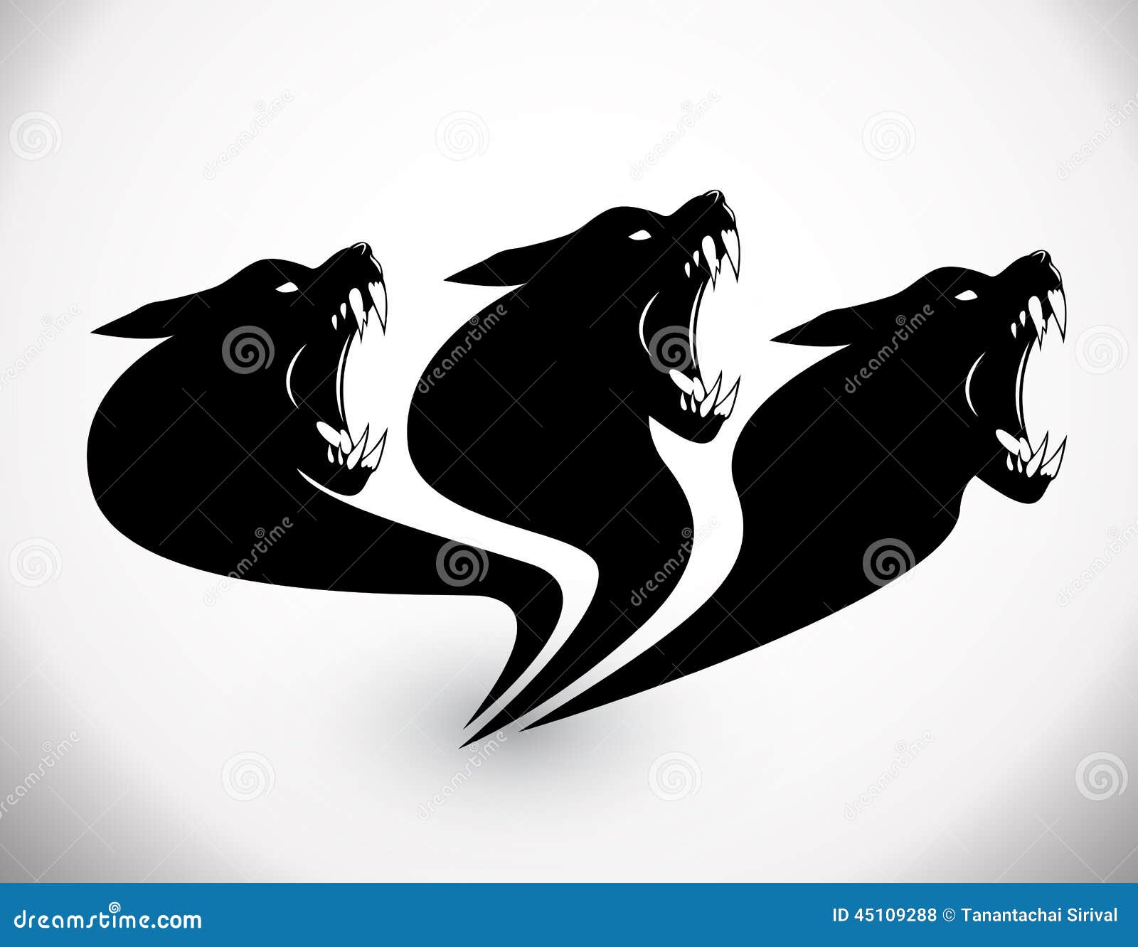 Three Wolf Howling During Full Moon Night, A Howl Can Communicate ...