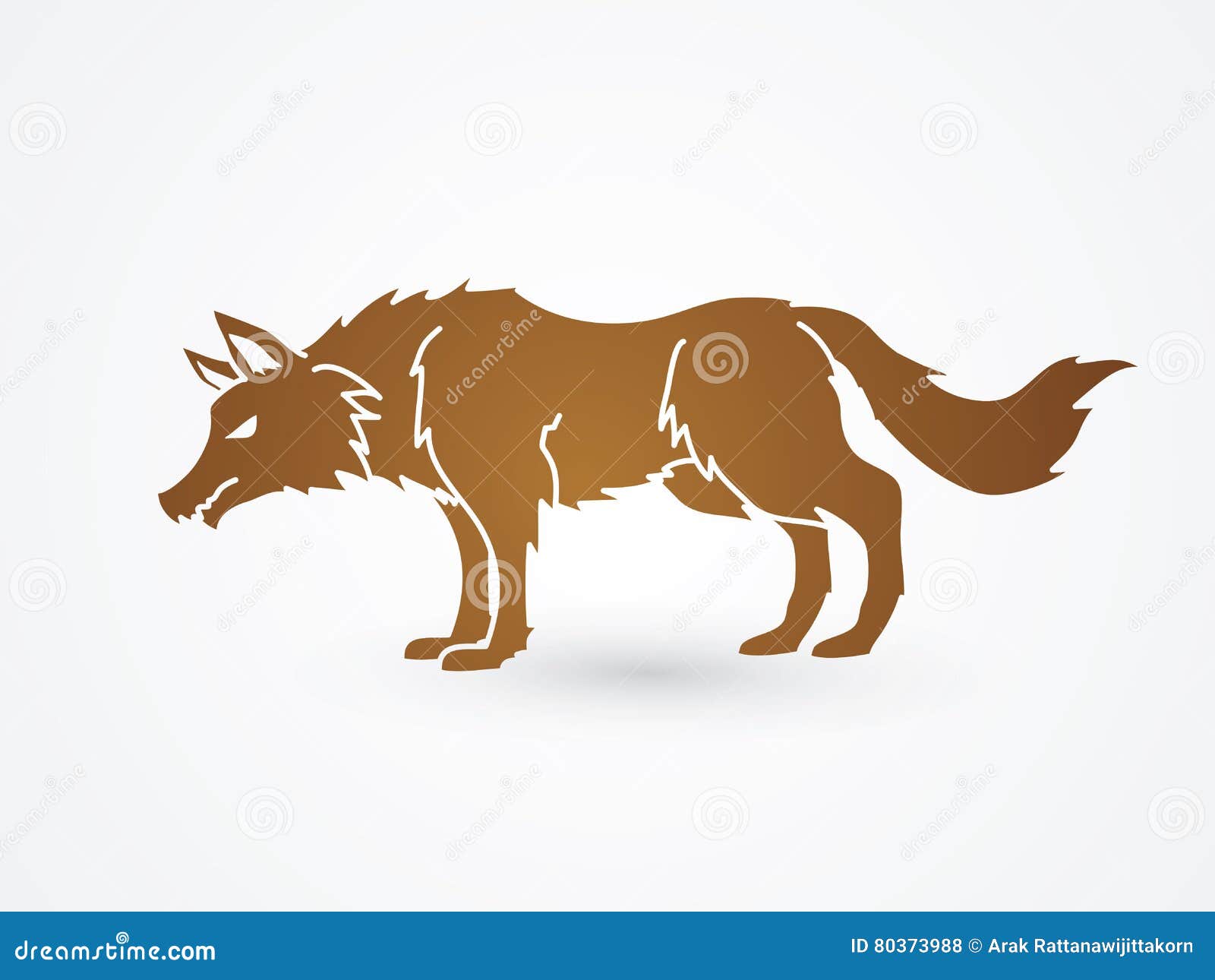 Wolf stock vector. Illustration of graphic, face, emblem - 80373988