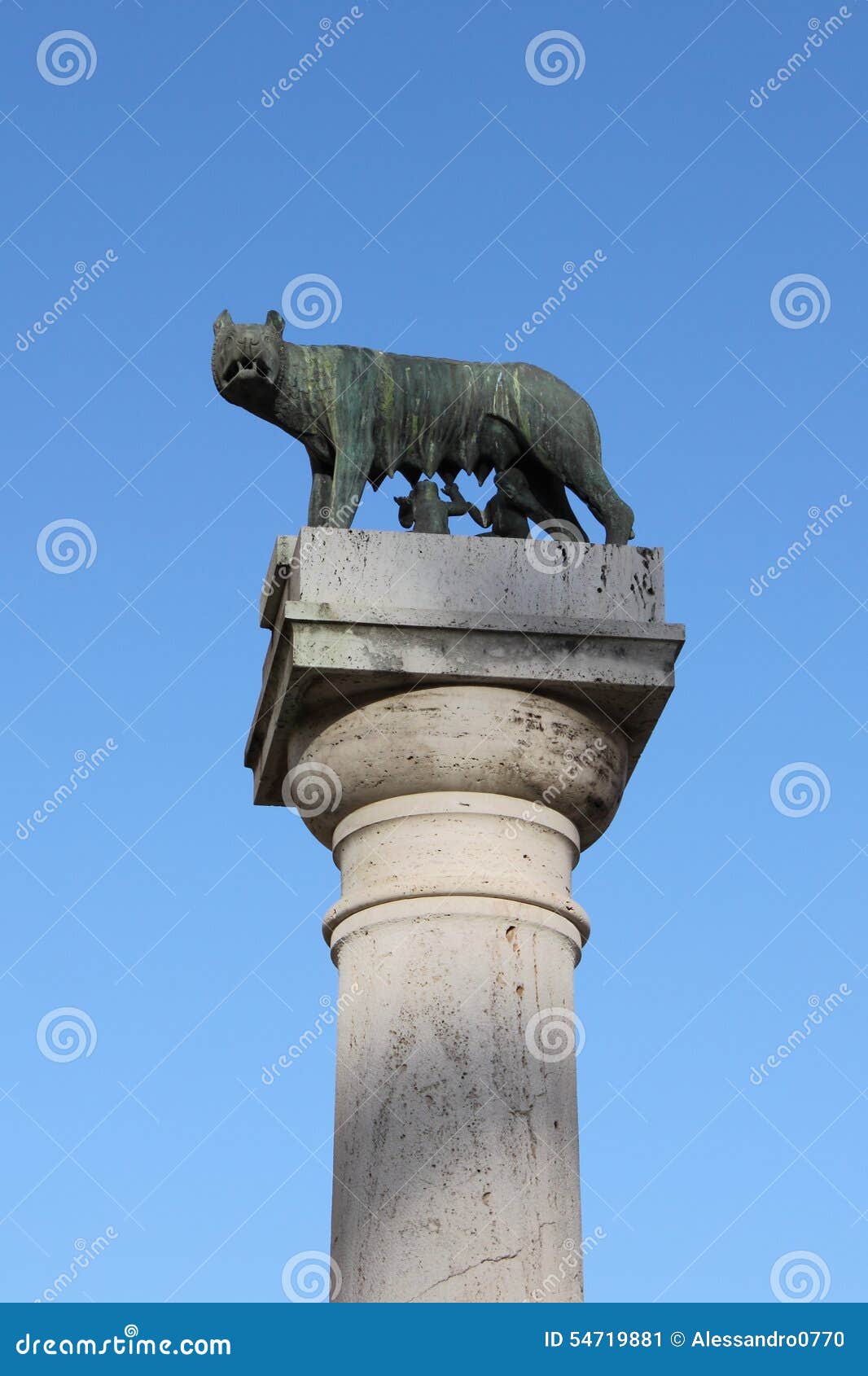 She-wolf Suckling The Twins A Symbol Of Rome - Bronze Sculpture ...