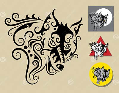 Wolf Symbol stock vector. Illustration of circle, design - 29512848