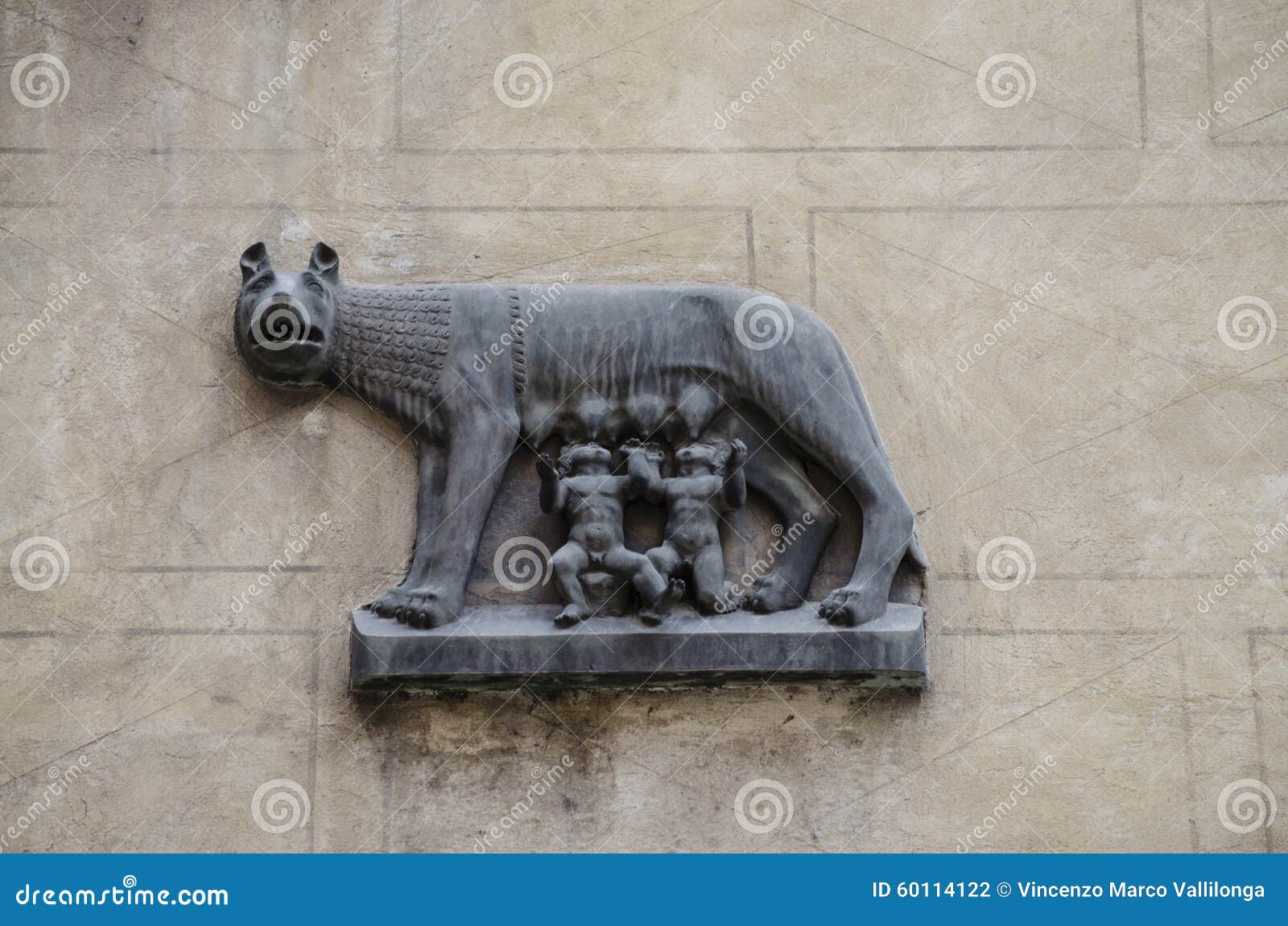Wolf symbol of Rome stock photo. Image of metallic, historic - 60114122