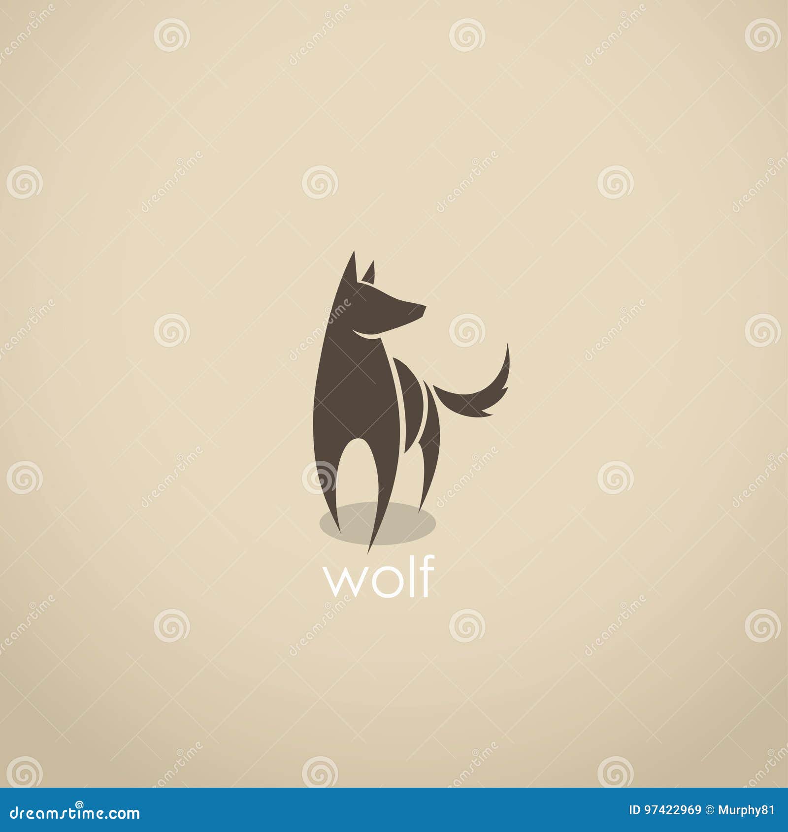 Wolf Symbol - Vector Illustration Stock Vector - Illustration of hunter ...
