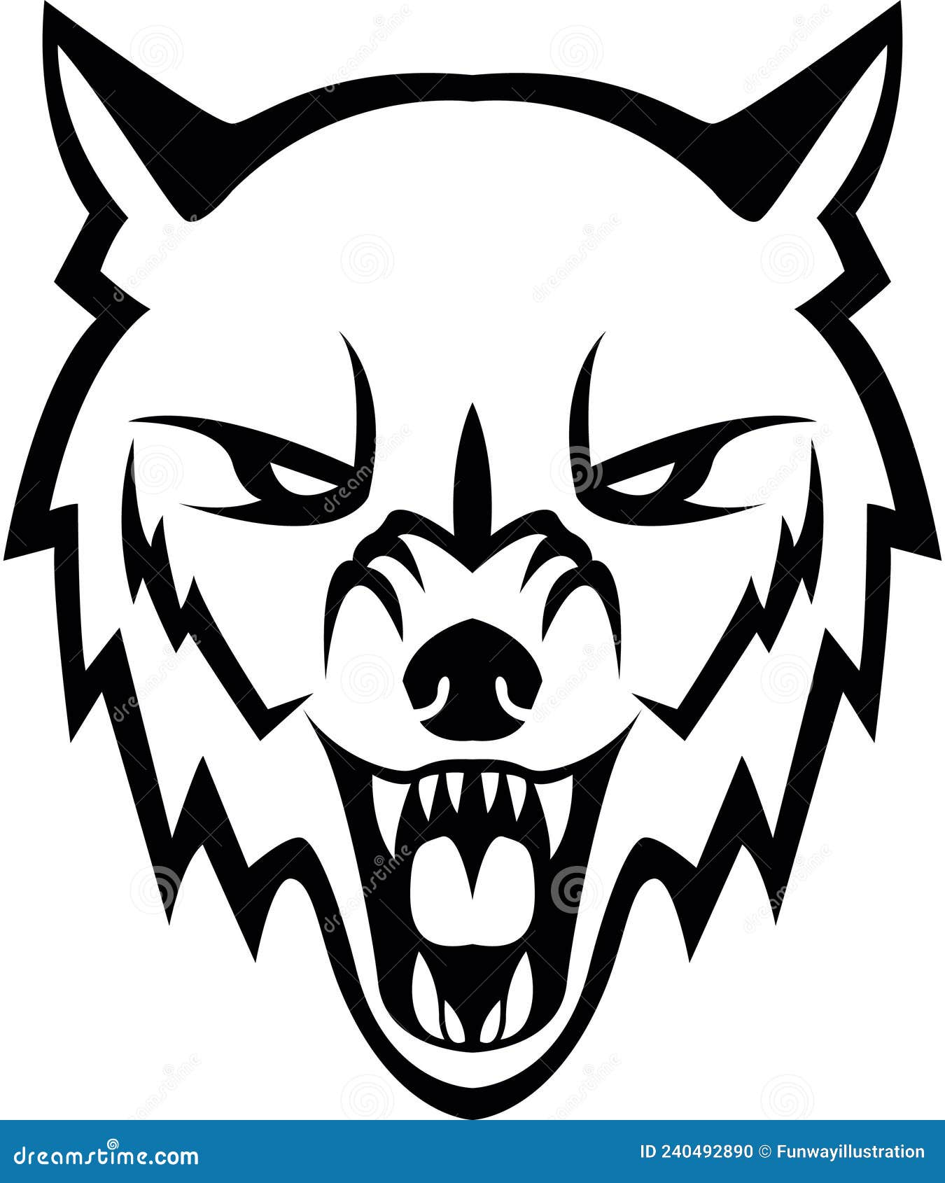 Wolf Vector Design Creative Art Stock Vector - Illustration of concept ...
