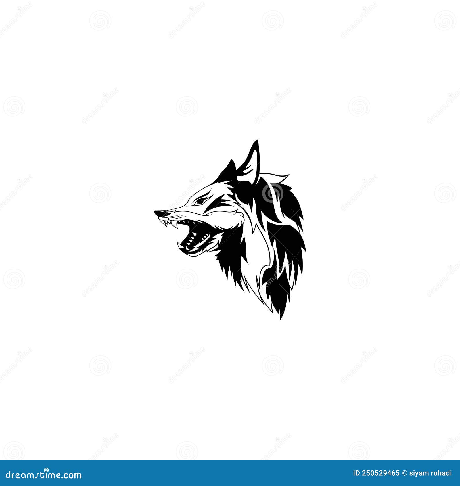 Wolf Vector Illustration Design Stock Vector - Illustration of mascot ...