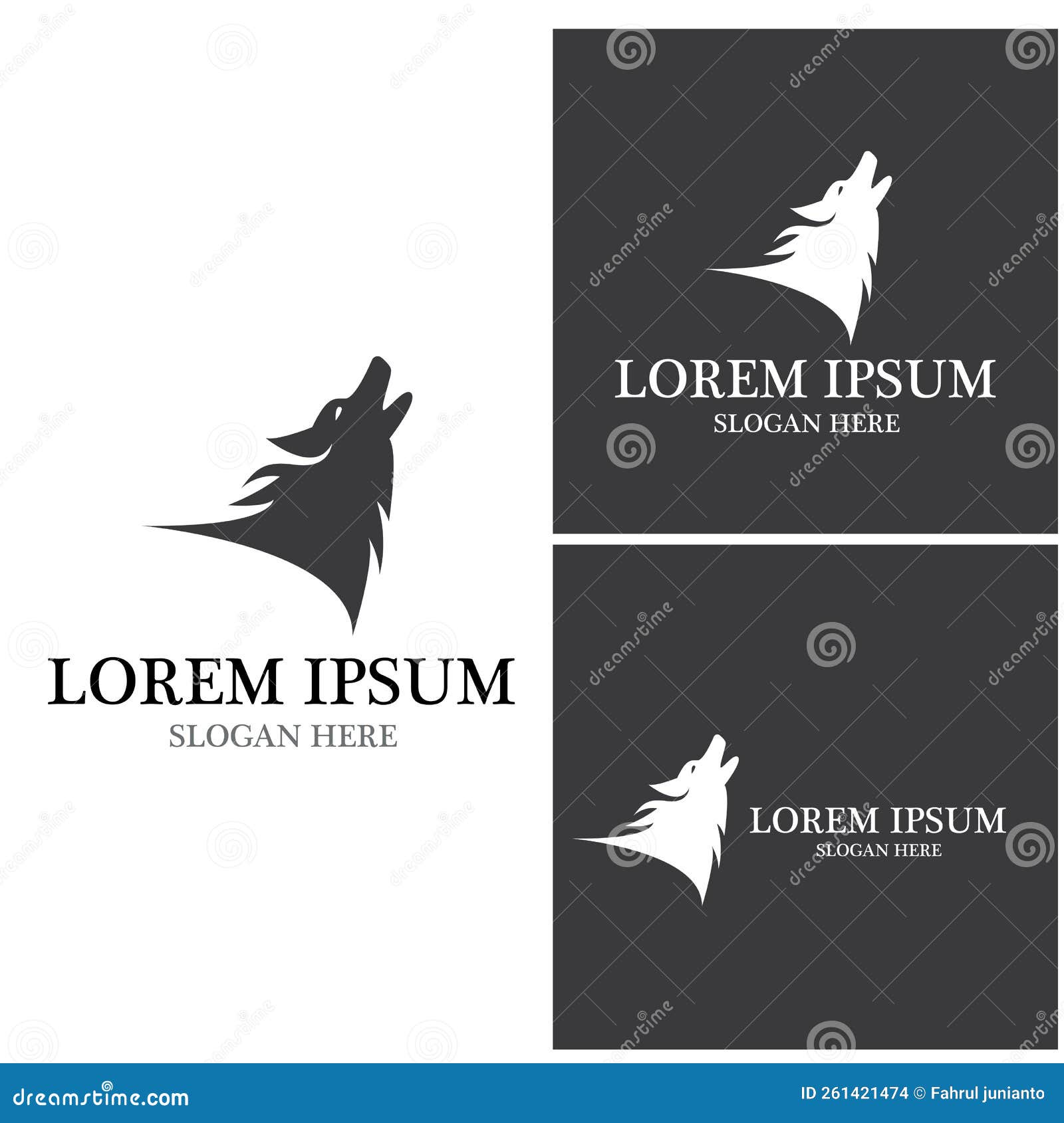 Wolf Vector Illustration Design Stock Illustration - Illustration of ...