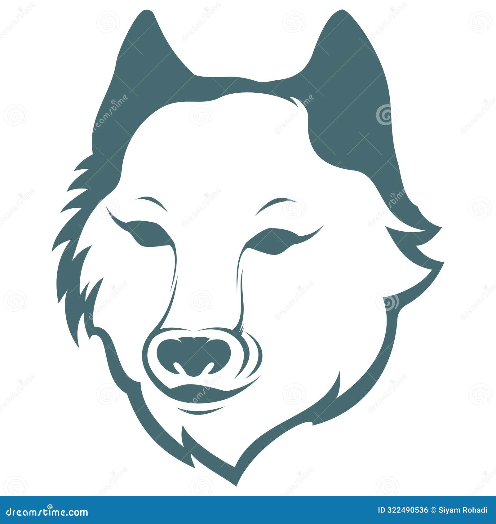 Wolf Vector Illustration Design Stock Vector - Illustration of emblem ...