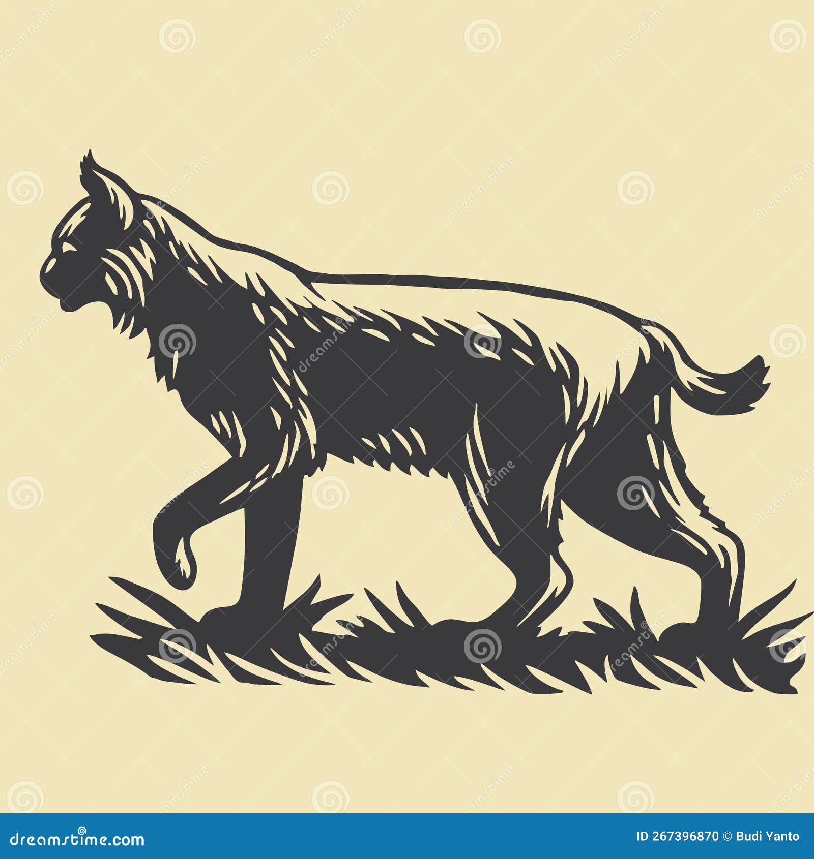 Wolf Vector Illustration Full Body Stock Vector - Illustration of wild ...
