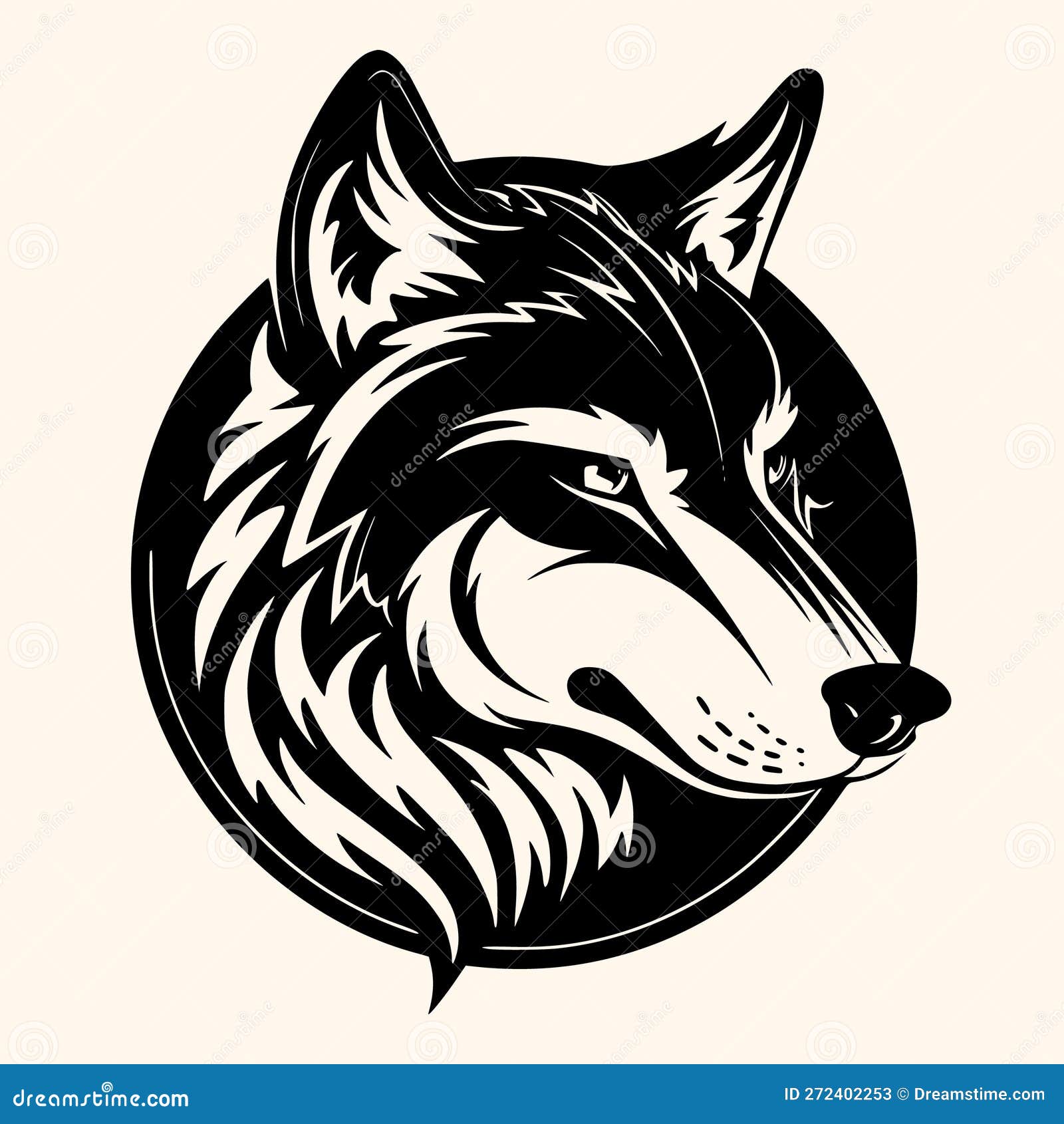 Wolf Vector for Logo or Icon, Drawing Elegant Minimalist Style,abstract ...