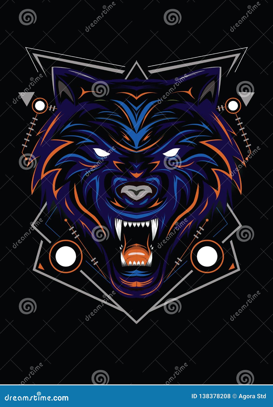 Wolf Vector. the Vector Illustration Wolves Stock Illustration ...