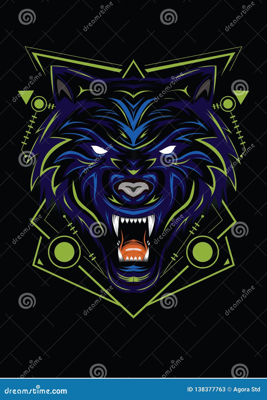 Wolf Vector. The Vector Illustration Wolve. | CartoonDealer.com #138377763