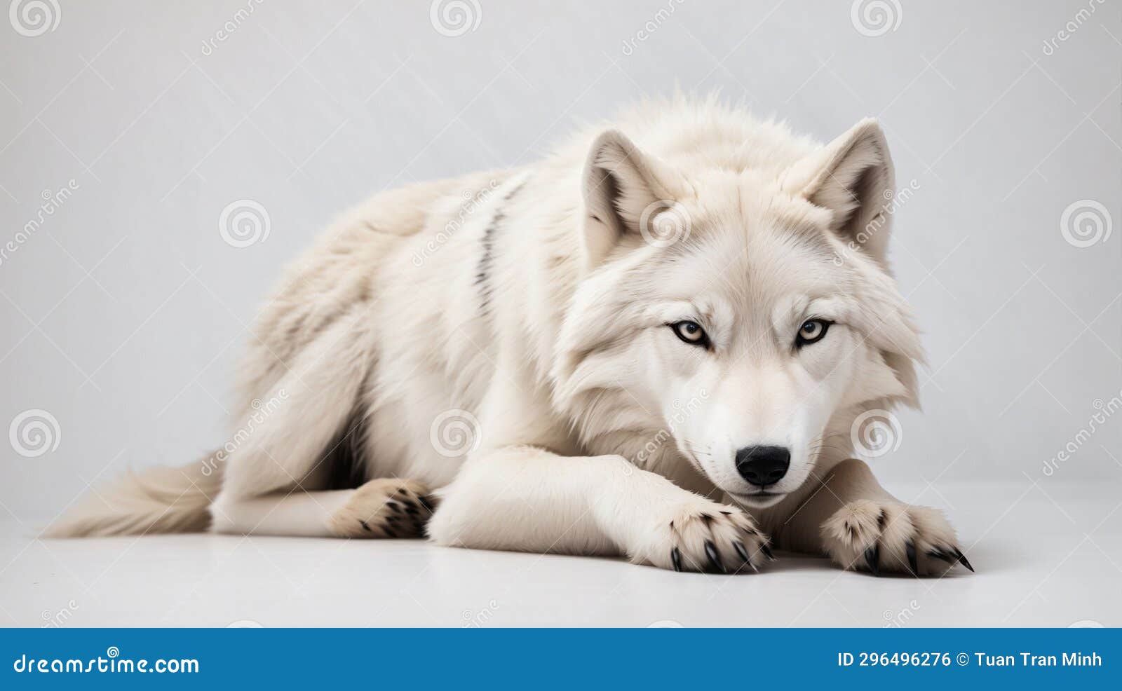 Wolf on white background stock photo. Image of animal - 296496276
