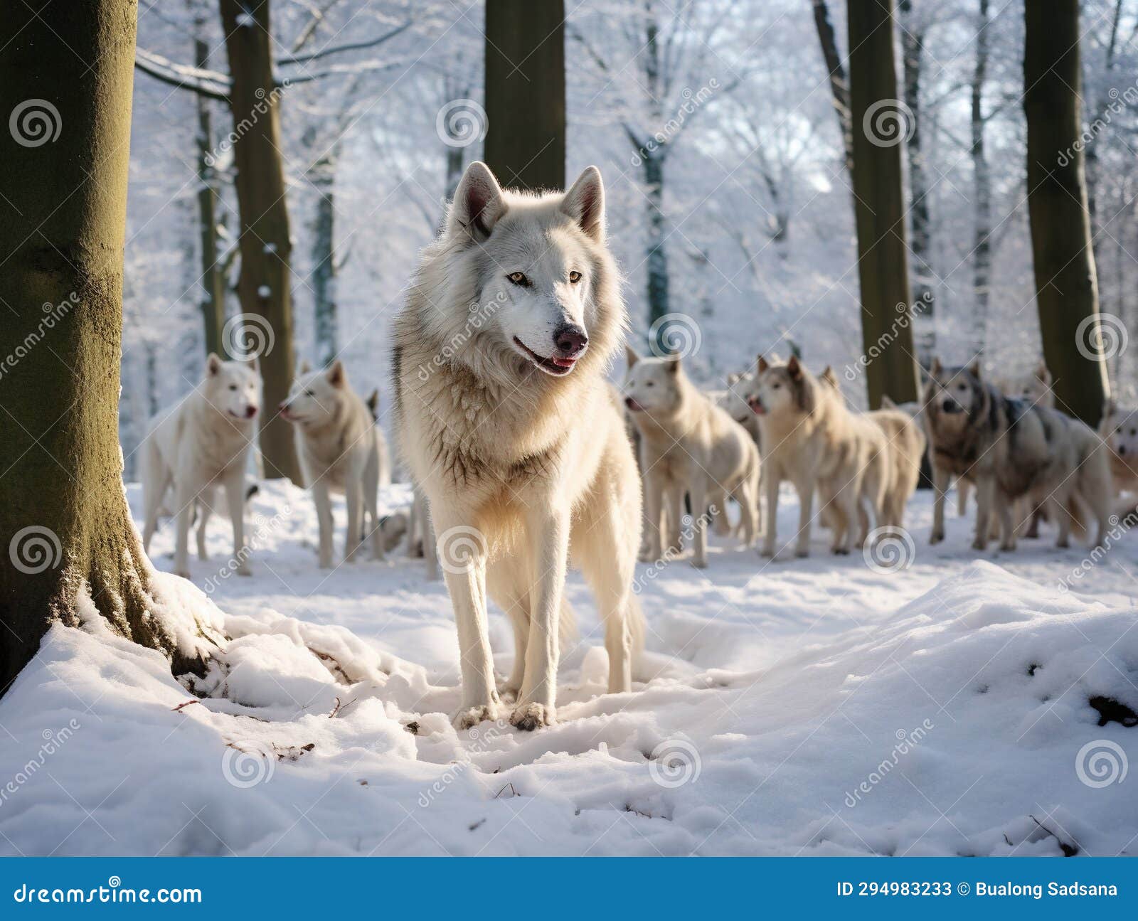 Wolfpack stock illustration. Illustration of nature - 294983233