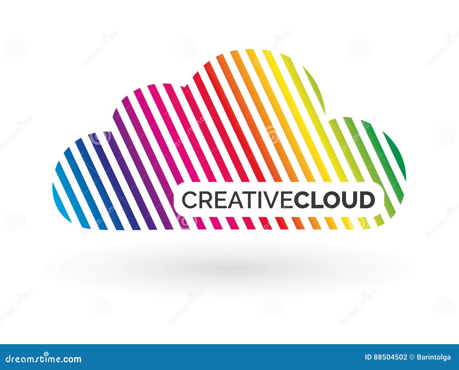 Wolke Logo Design vektor abbildung. Illustration von kreativität - 88504502