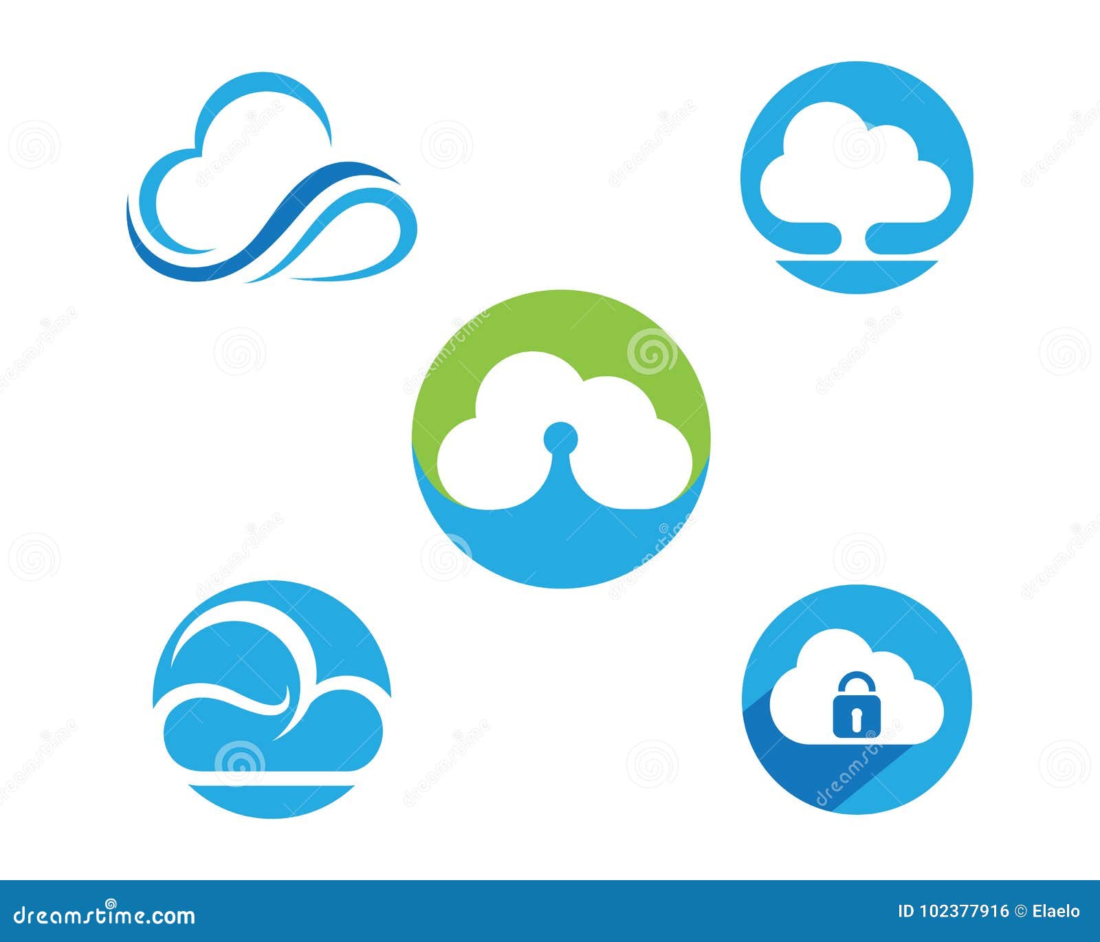Wolke Logo Template vektor abbildung. Illustration von geschäft - 102377916