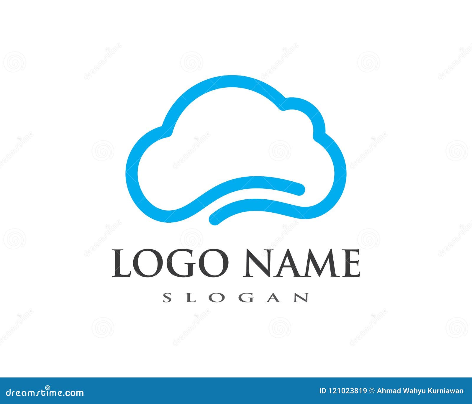 Wolke Logo Vector vektor abbildung. Illustration von vektor - 121023819