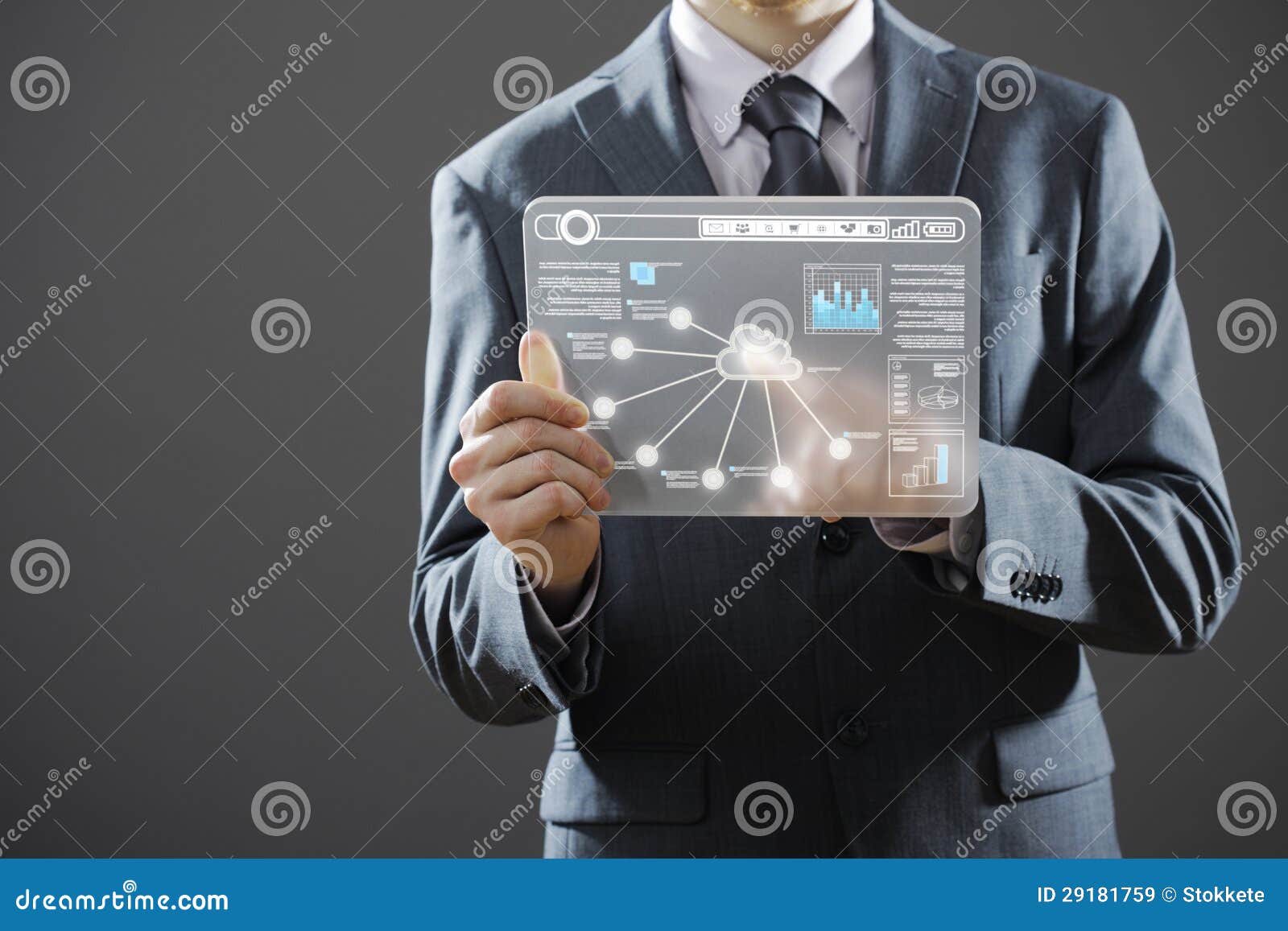 Wolken-Datenverarbeitung stockbild. Bild von netzwerk - 29181759